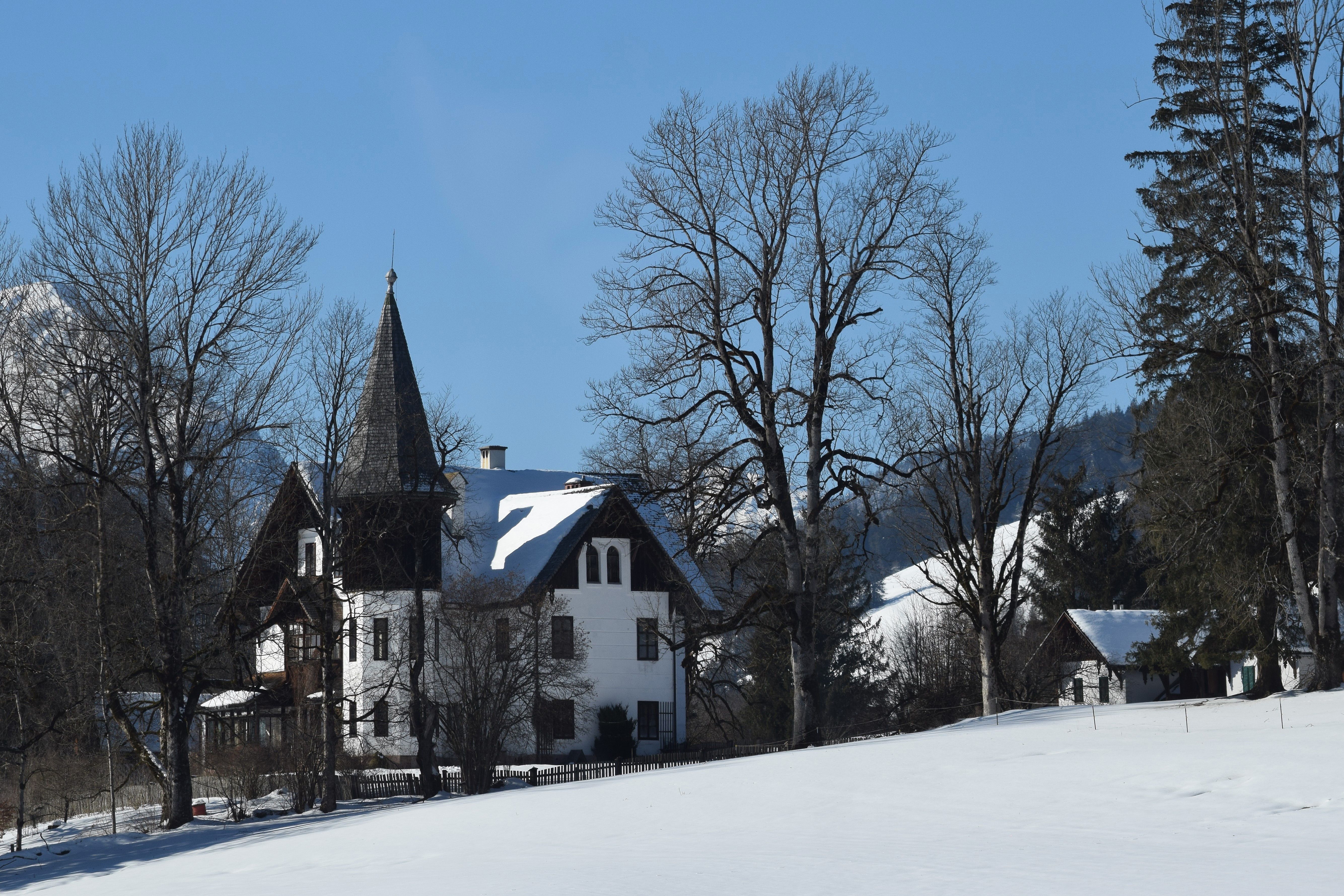 Charming Winter Cottage in Snowy Landscape · Free Stock Photo