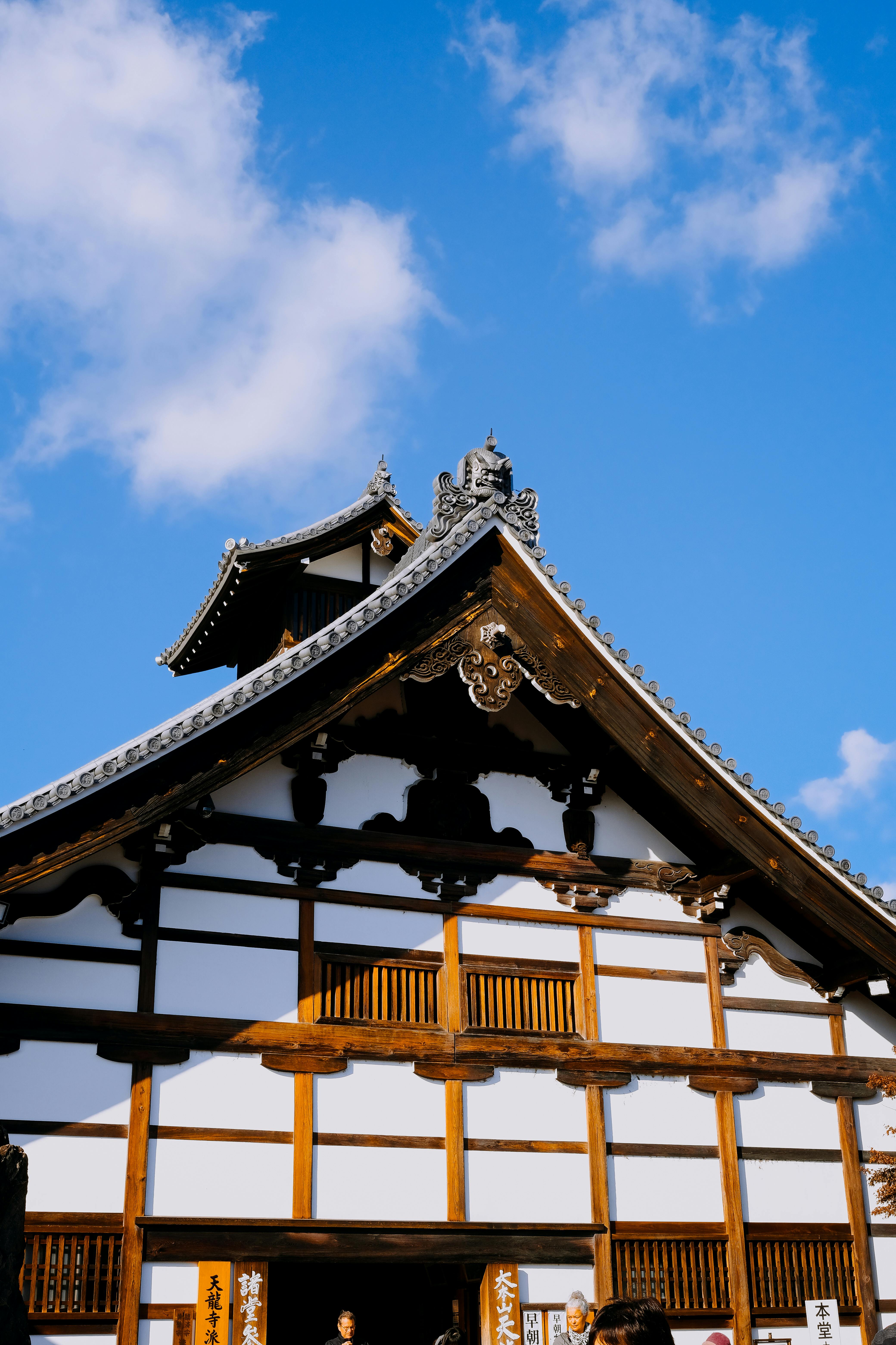 Traditional Japanese Temple Architecture in Kyoto · Free Stock Photo
