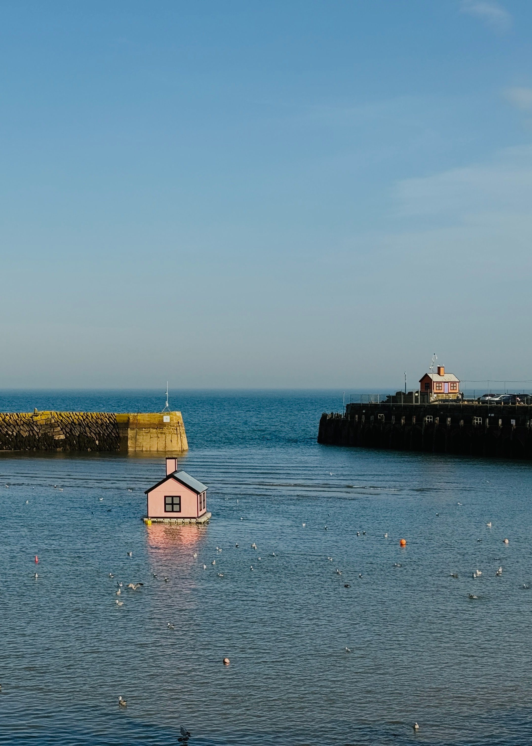 Pink House Floating in Folkestone Harbor · Free Stock Photo