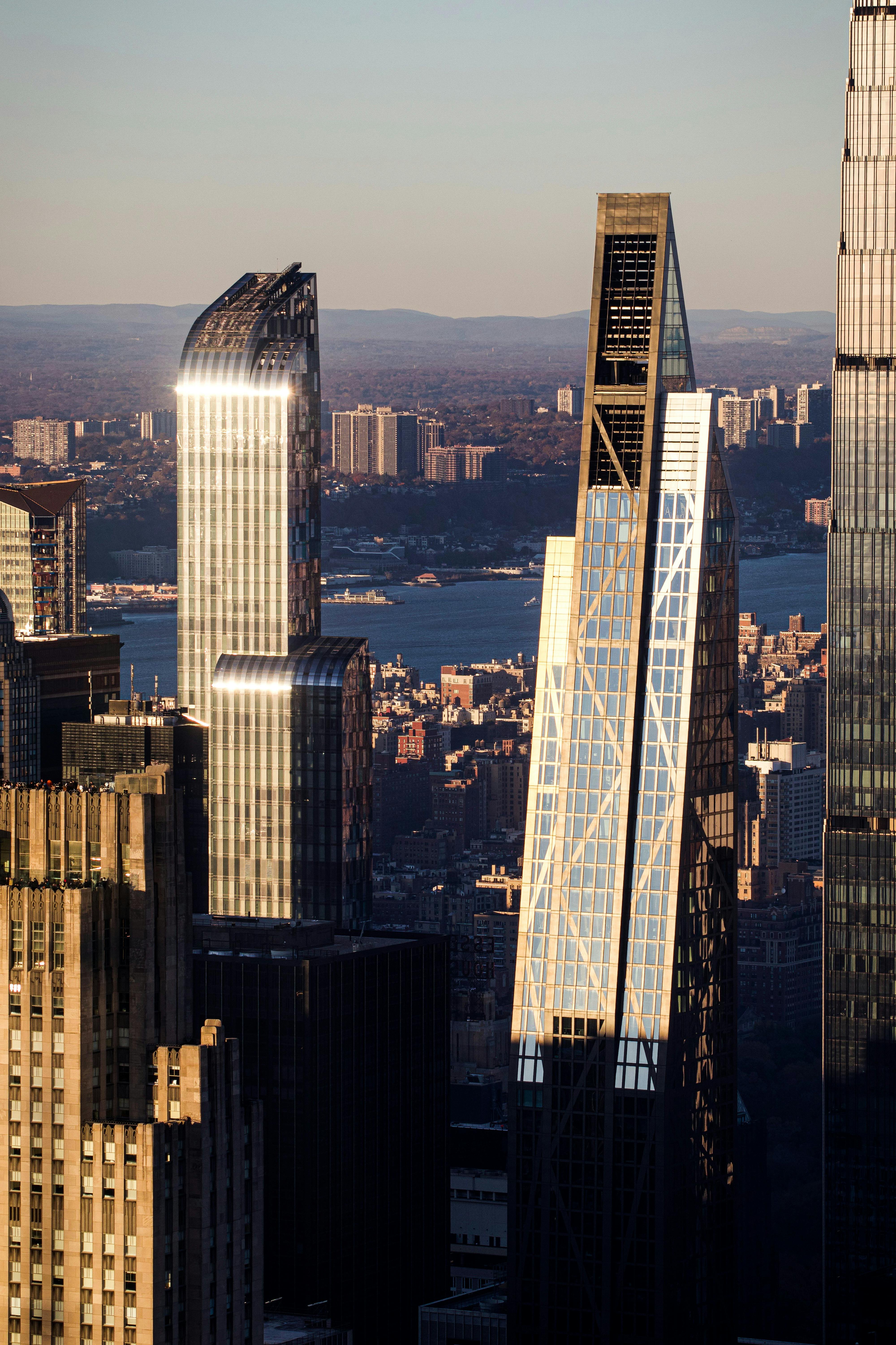 Moderne Wolkenkratzer In Der Skyline Von New York City · Kostenloses ...