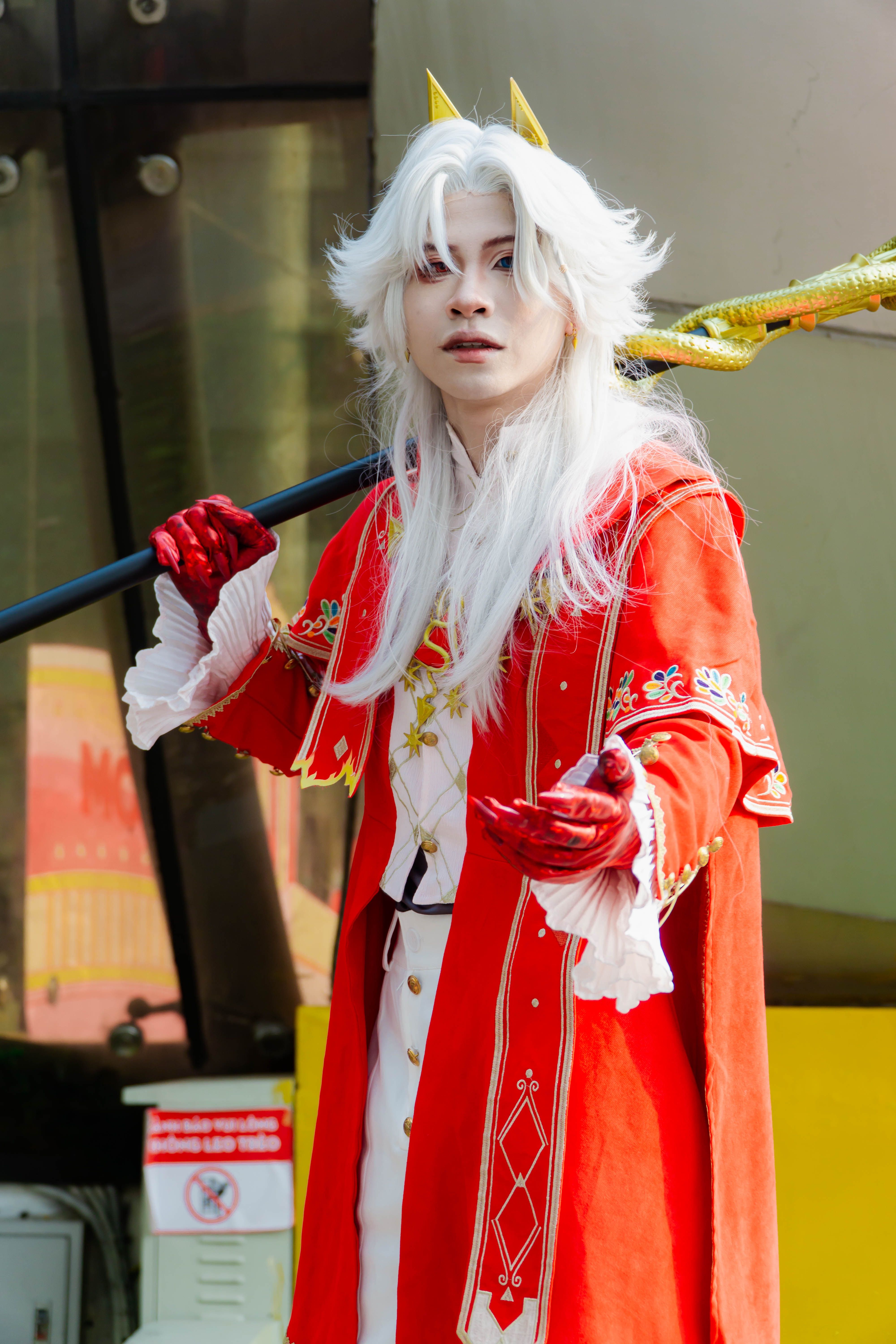Vibrant Cosplay Character with Red Costume · Free Stock Photo
