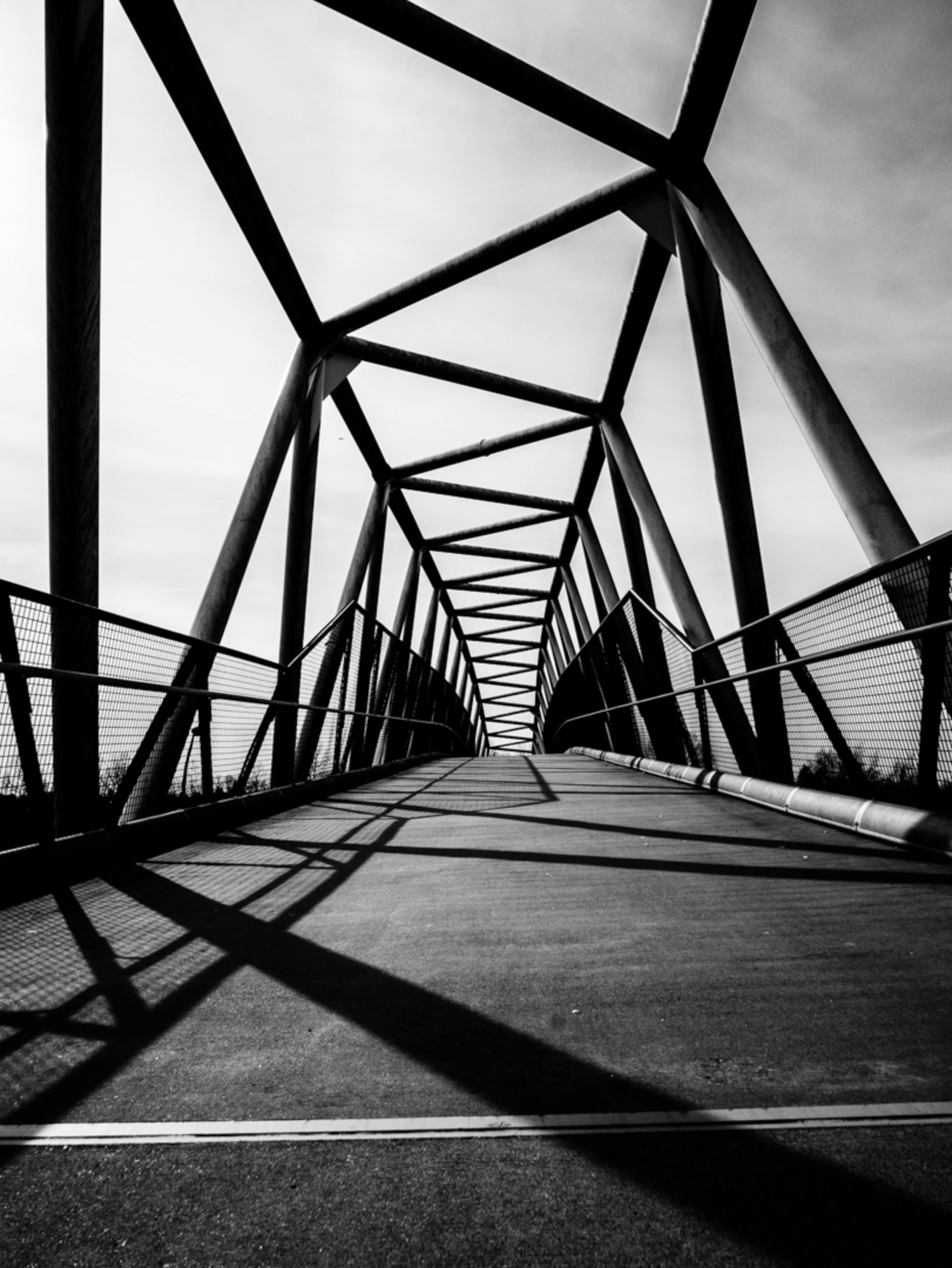 Black and White Geometric Bridge in Burnaby · Free Stock Photo