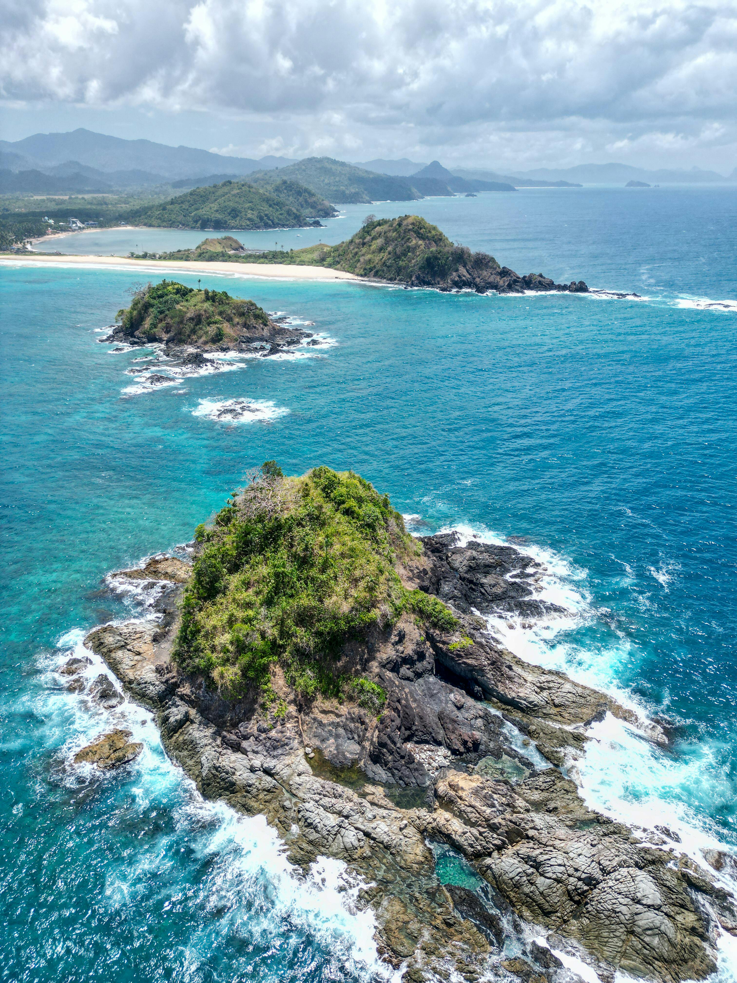 Stunning Aerial View of Philippine Waterfall · Free Stock Photo