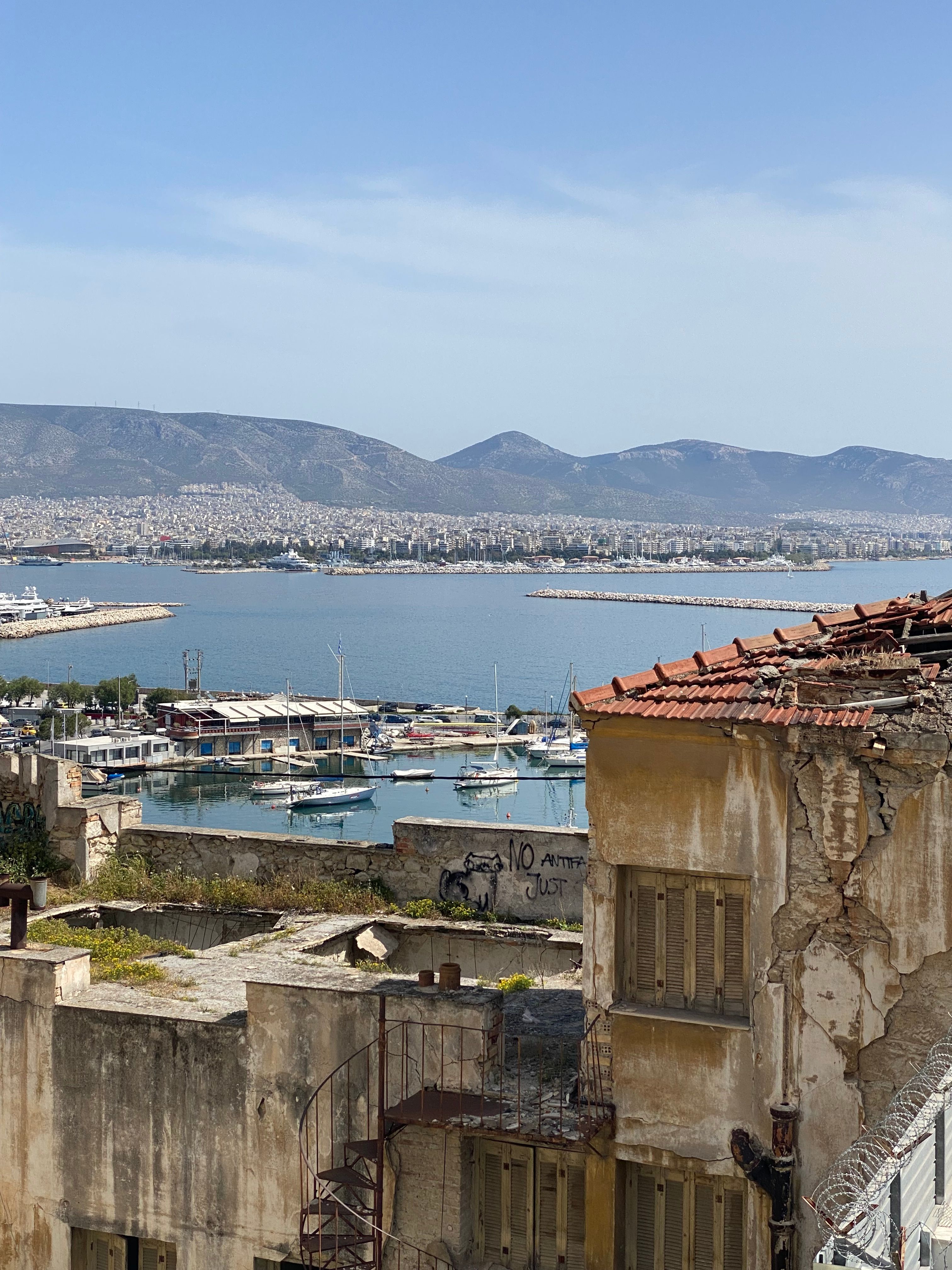 Scenic View of Piraeus Harbor from Ruins · Free Stock Photo