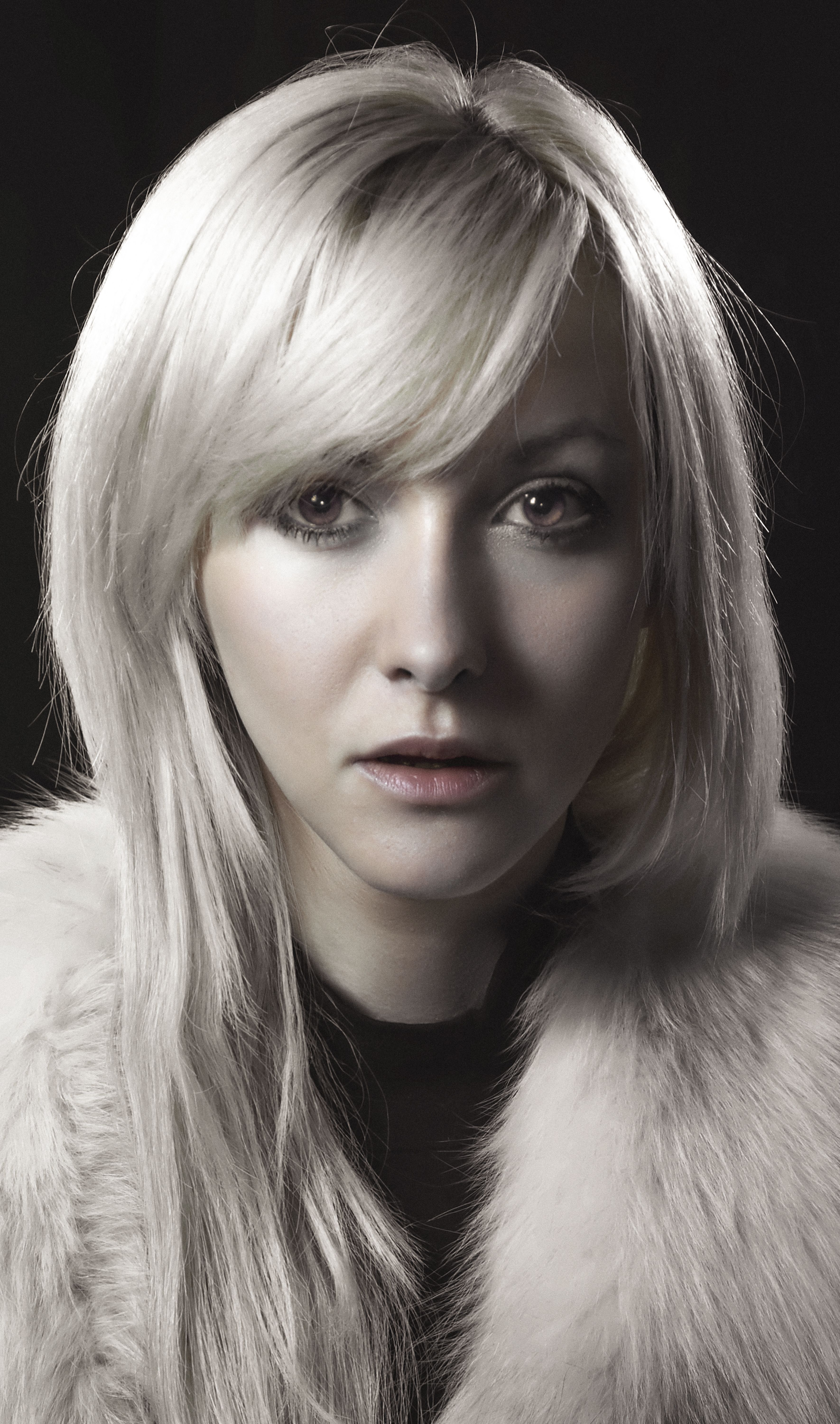 Elegant Portrait of Woman with Fur Coat · Free Stock Photo