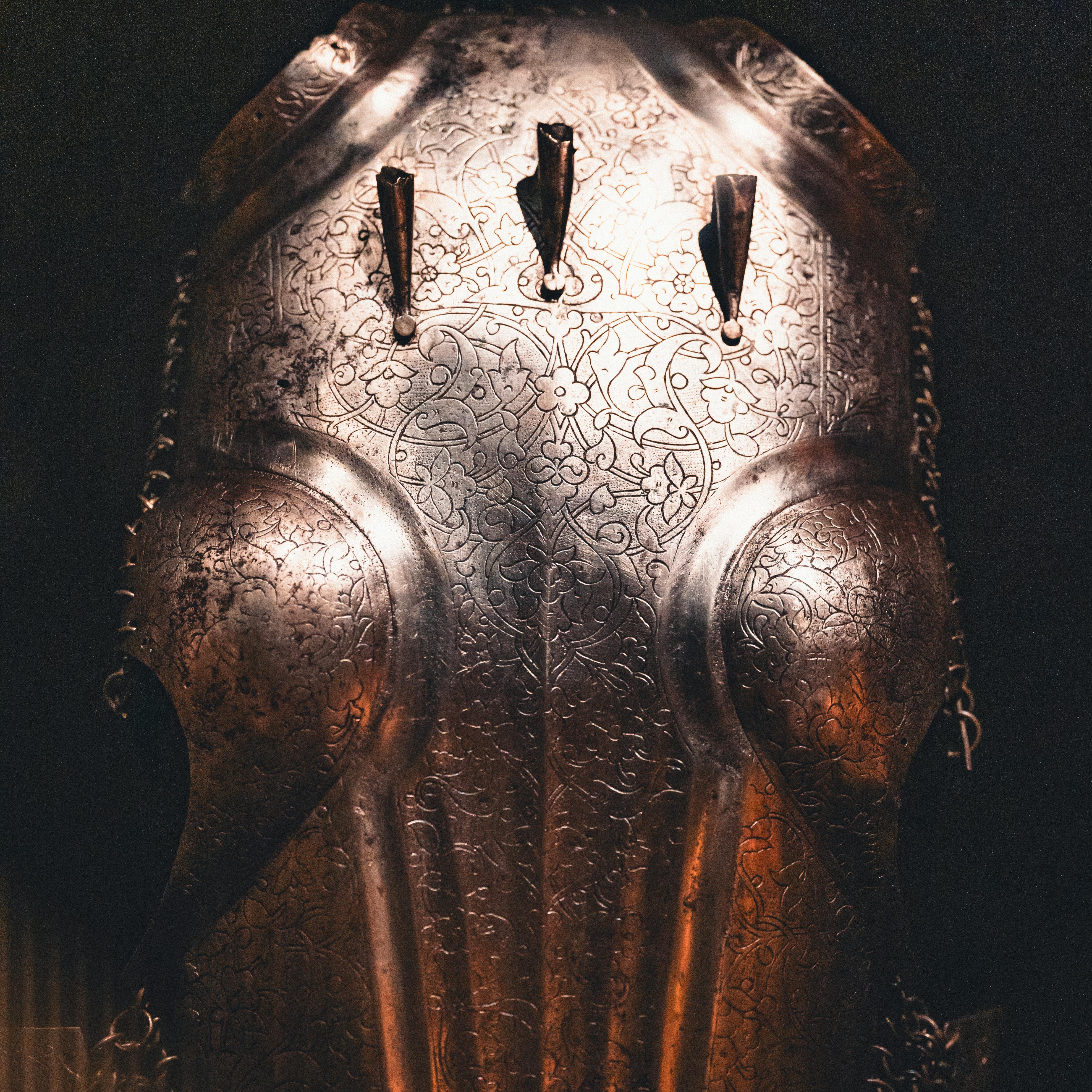 Ornate Medieval Suit of Armor Close-Up · Free Stock Photo