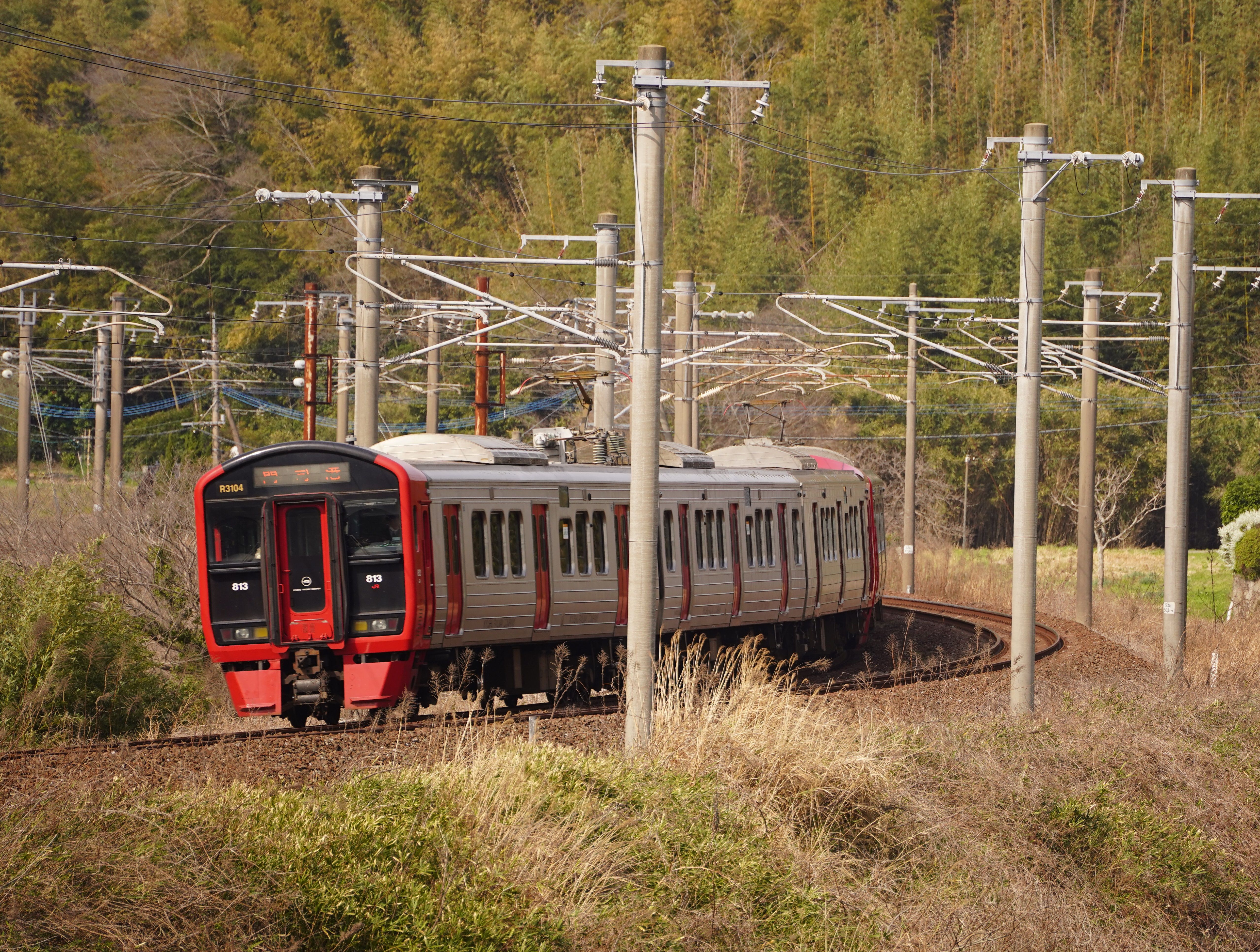 Scenic View of Train Navigating Countryside Railway · Free Stock Photo