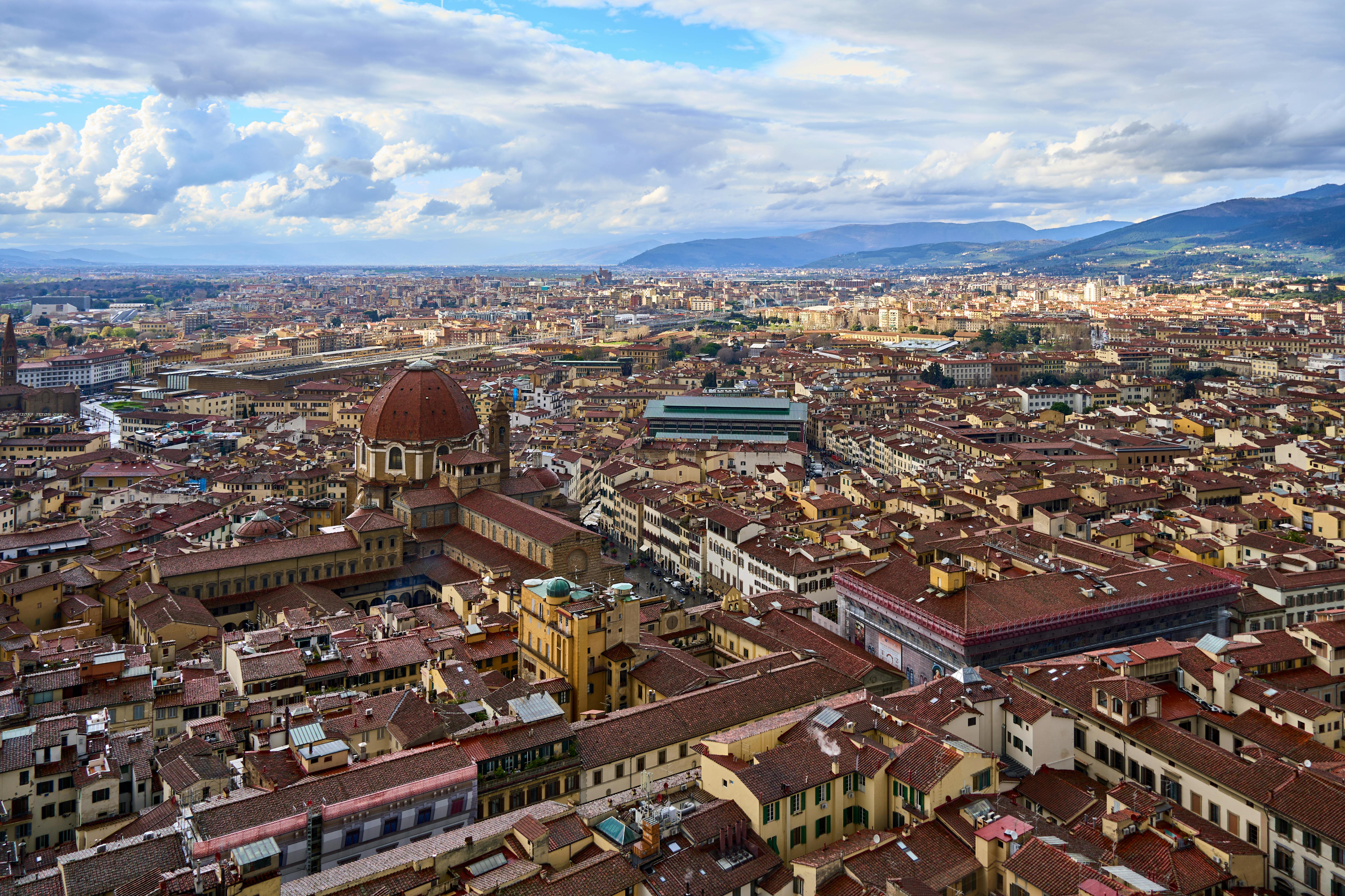 Aerial View of Historic Florence Cityscape · Free Stock Photo
