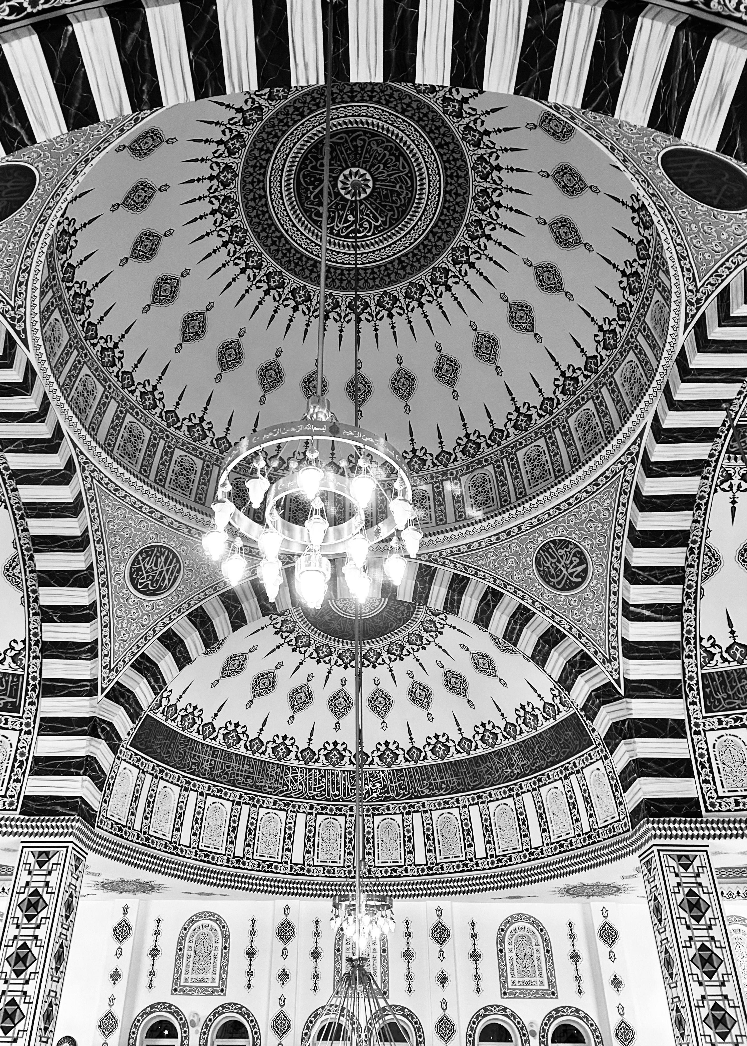 Intricate Dome Interior of Mosque Architecture · Free Stock Photo