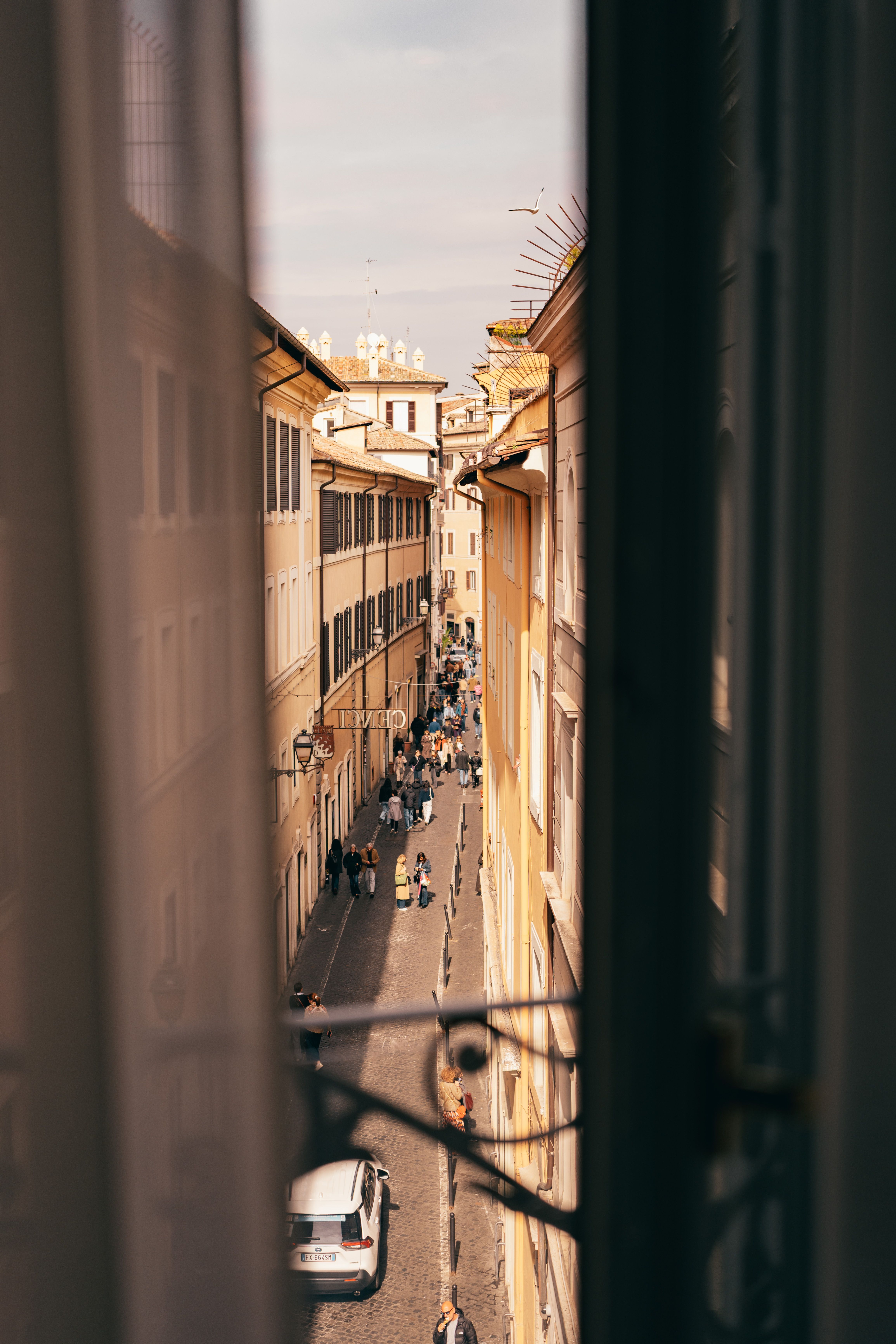 Street View of Historic Rome from Window · Free Stock Photo