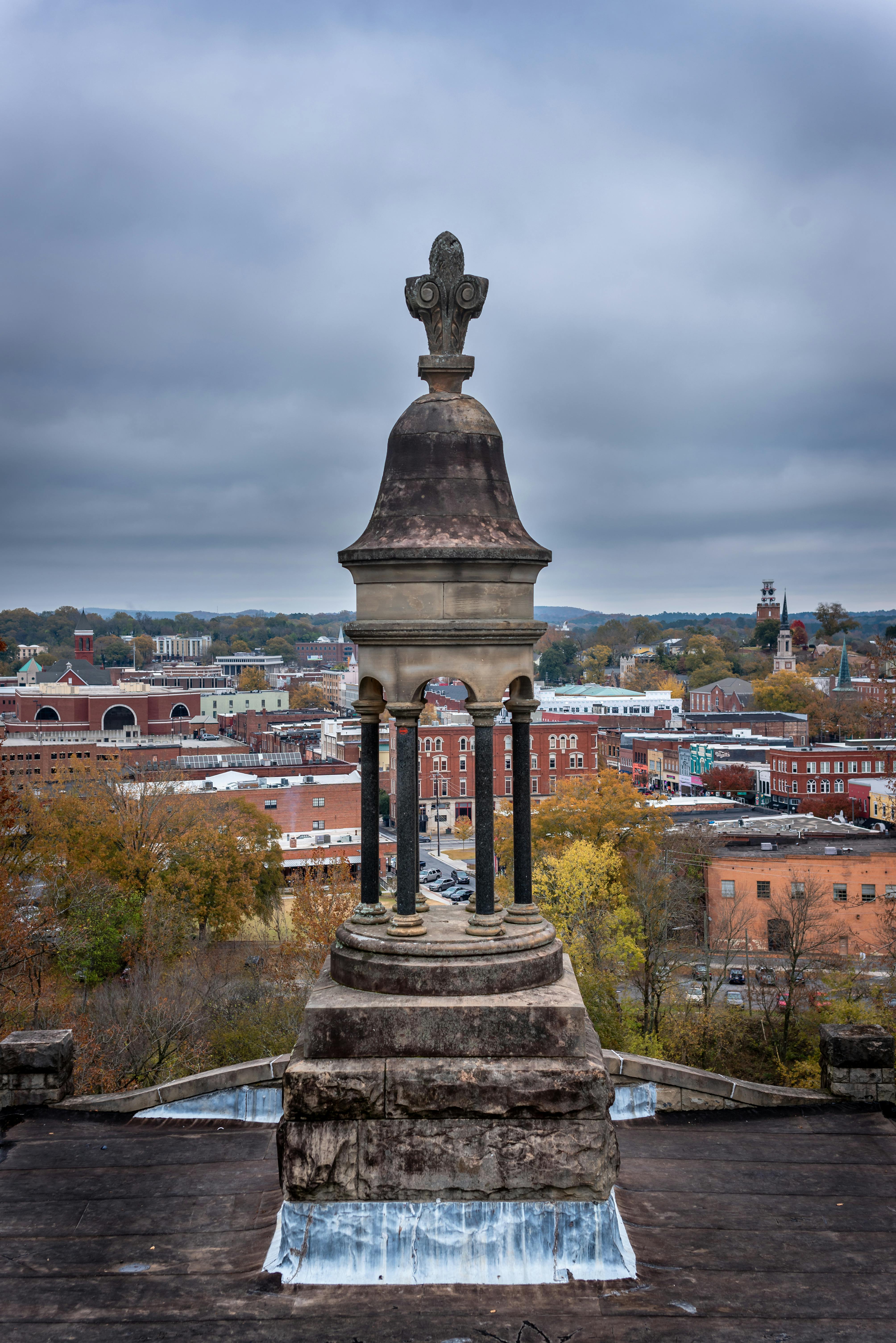 Historic Landmark Overlooking Rome, Georgia Skyline · Free Stock Photo