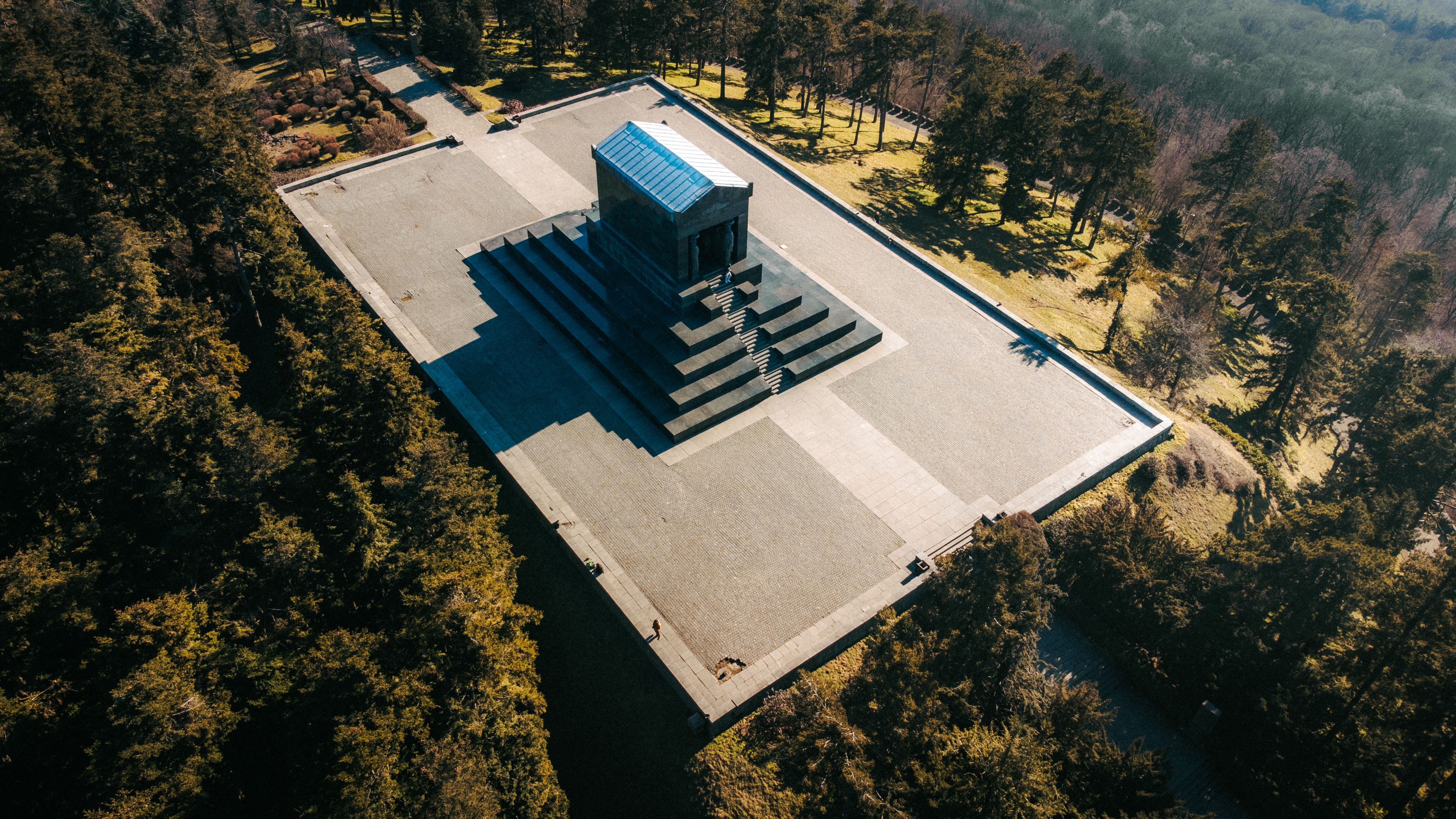 Aerial View of Monument in Beli Potok, Serbia · Free Stock Photo