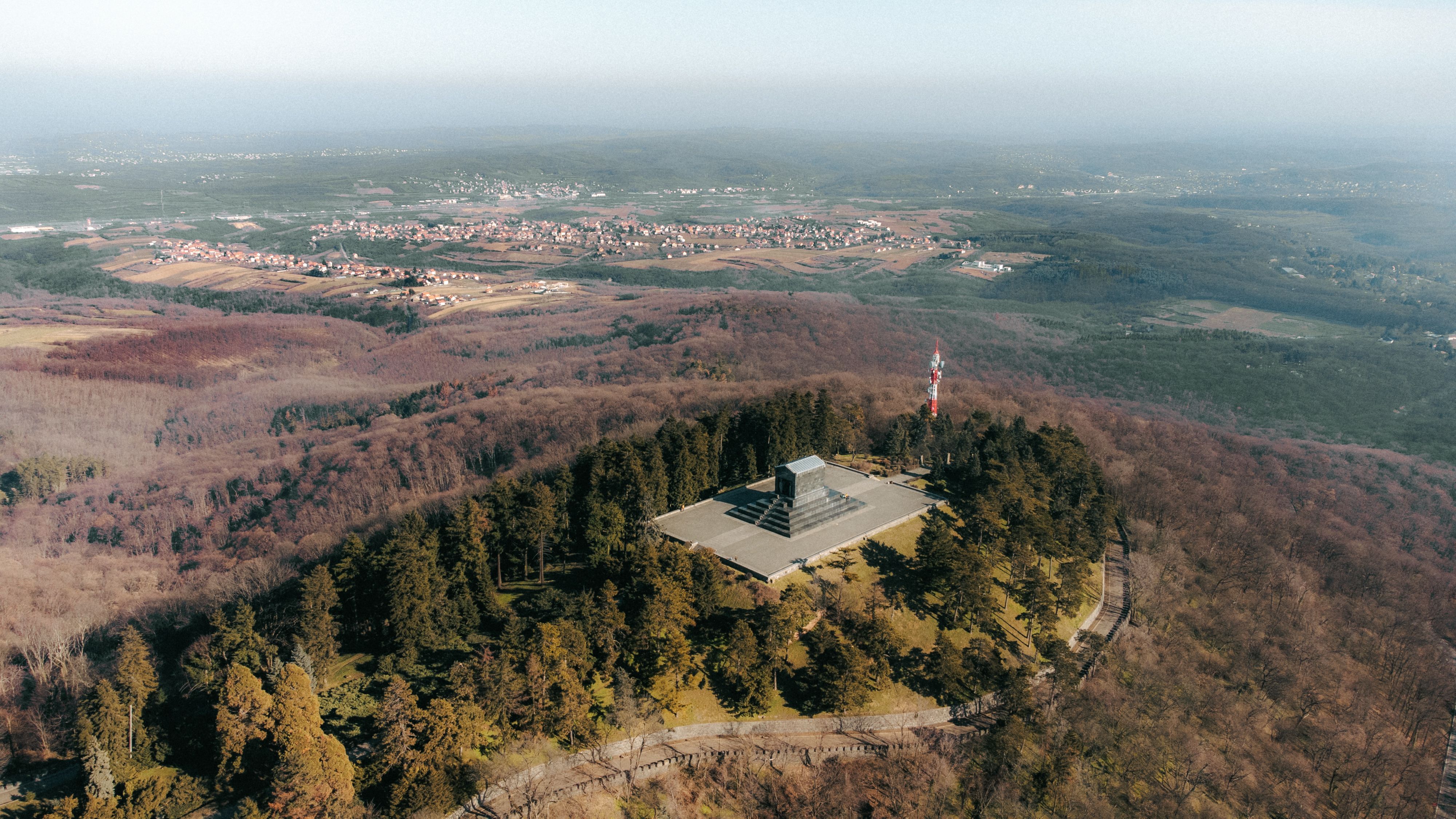 Aerial View of Avala Tower and Monument in Serbia · Free Stock Photo
