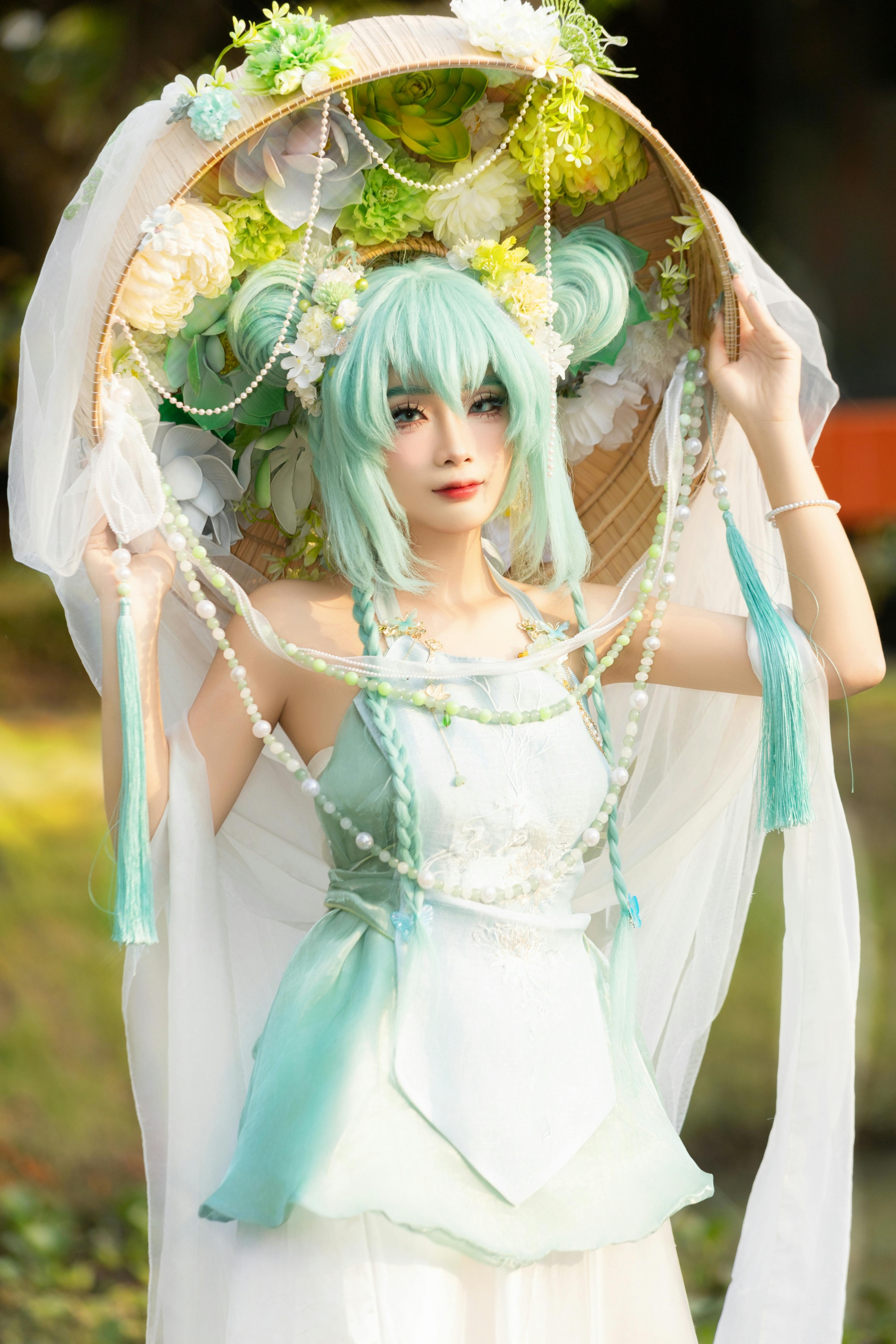 Elegant Ethereal Cosplay in Nature Setting · Free Stock Photo