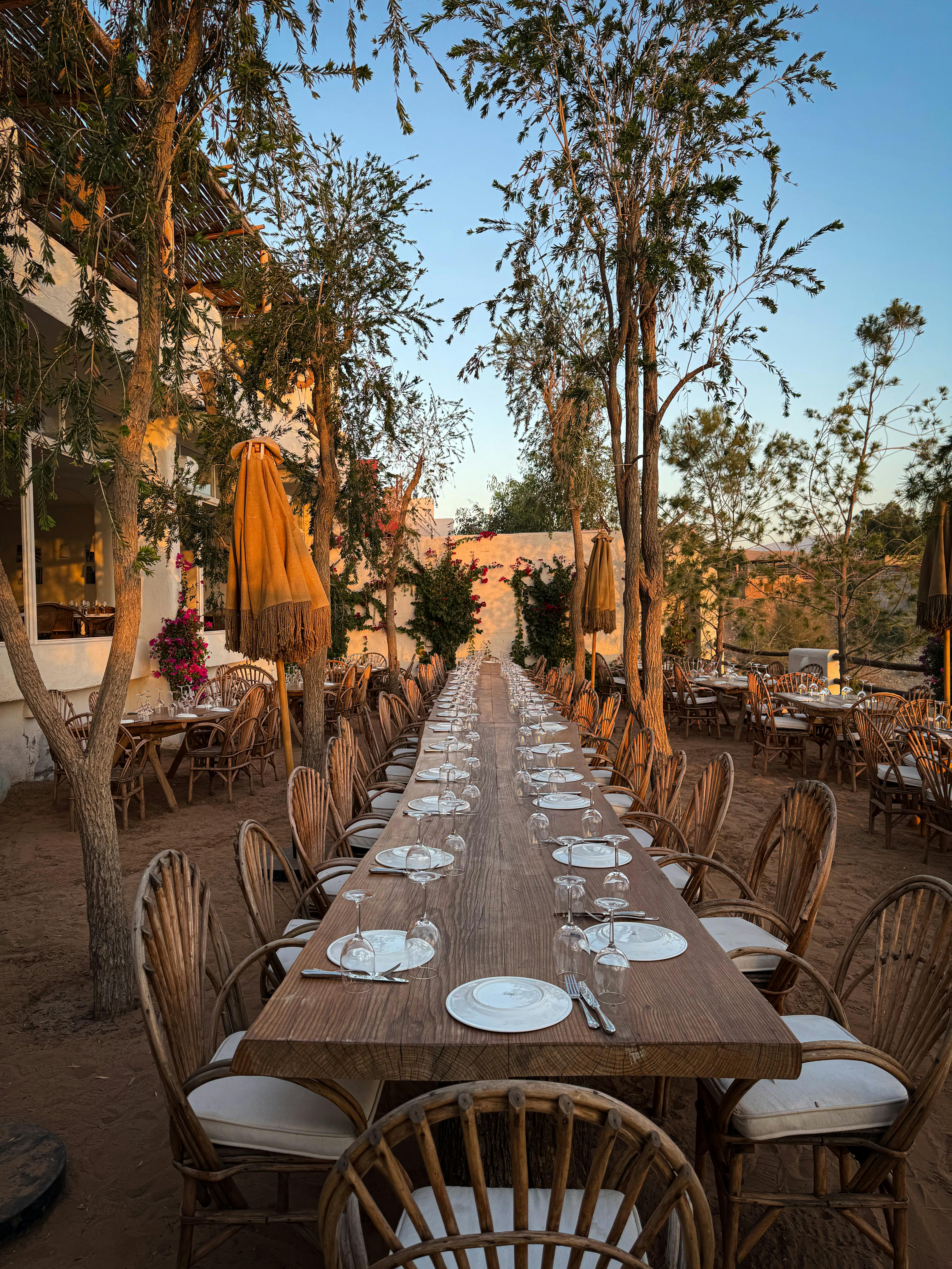 Outdoor Dining Setup in Aguergour, Marrakech · Free Stock Photo
