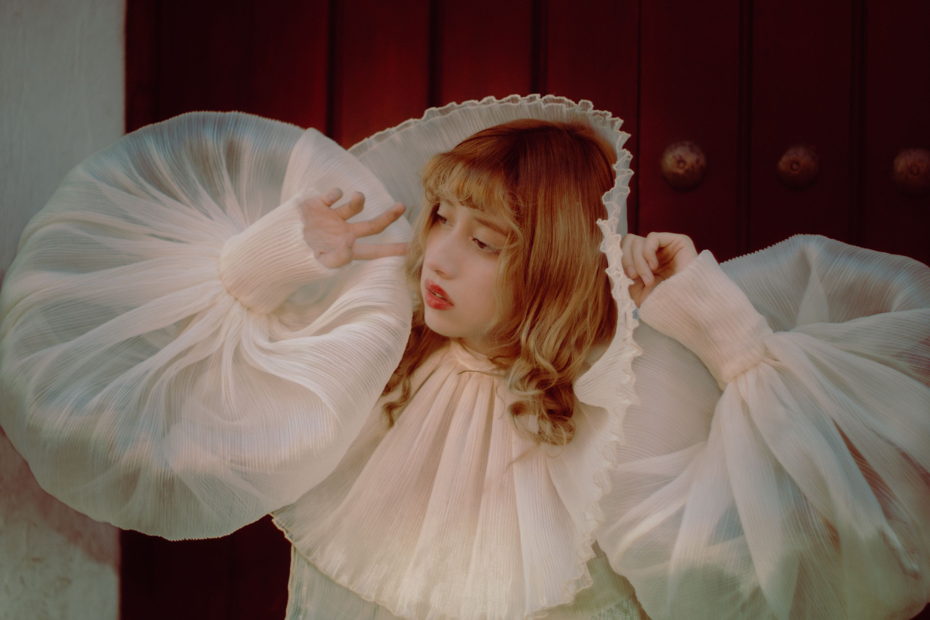 Ethereal Portrait of Woman in Dramatic Costume · Free Stock Photo