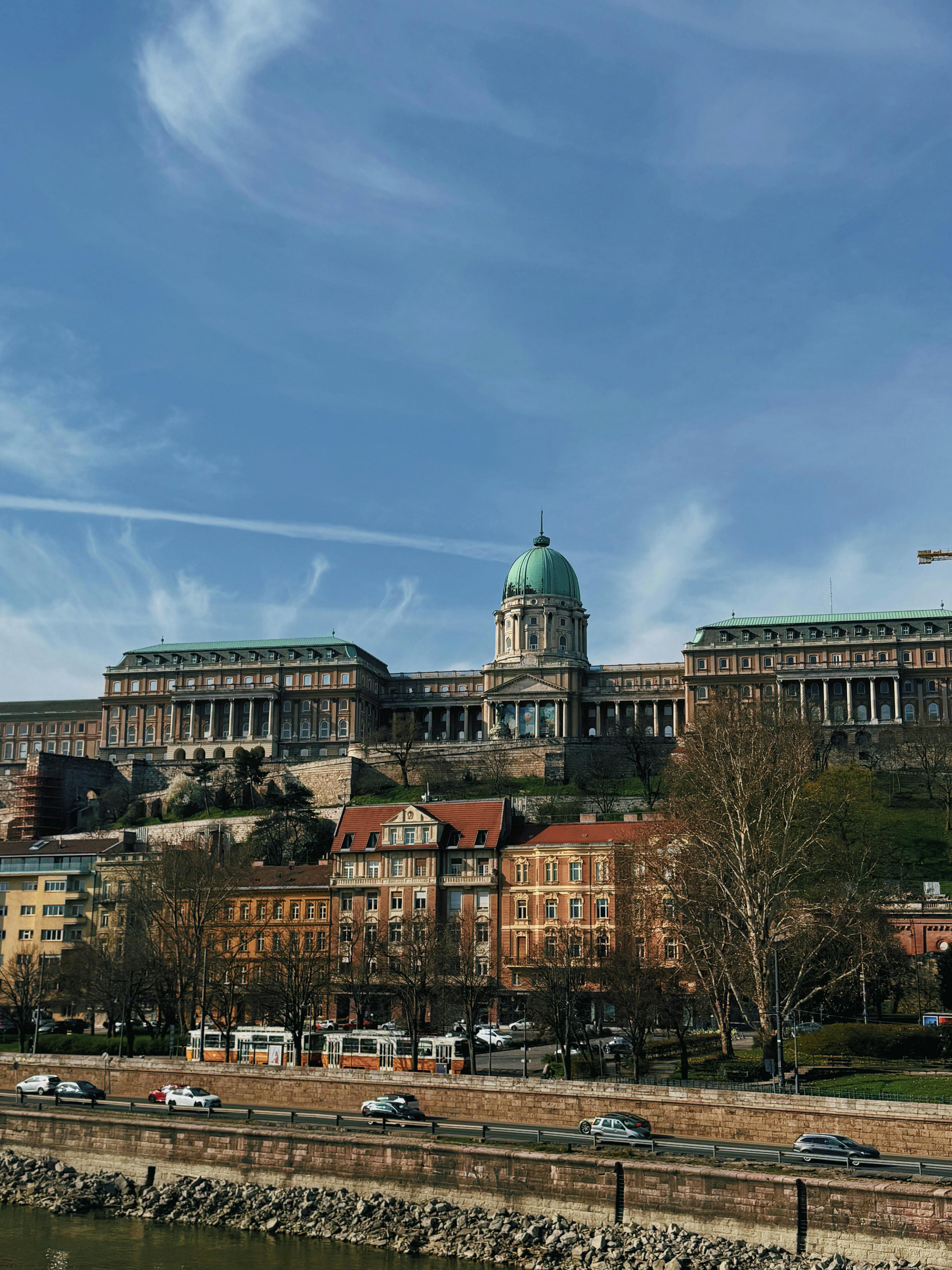 Buda Castle View with Danube River in Budapest · Free Stock Photo
