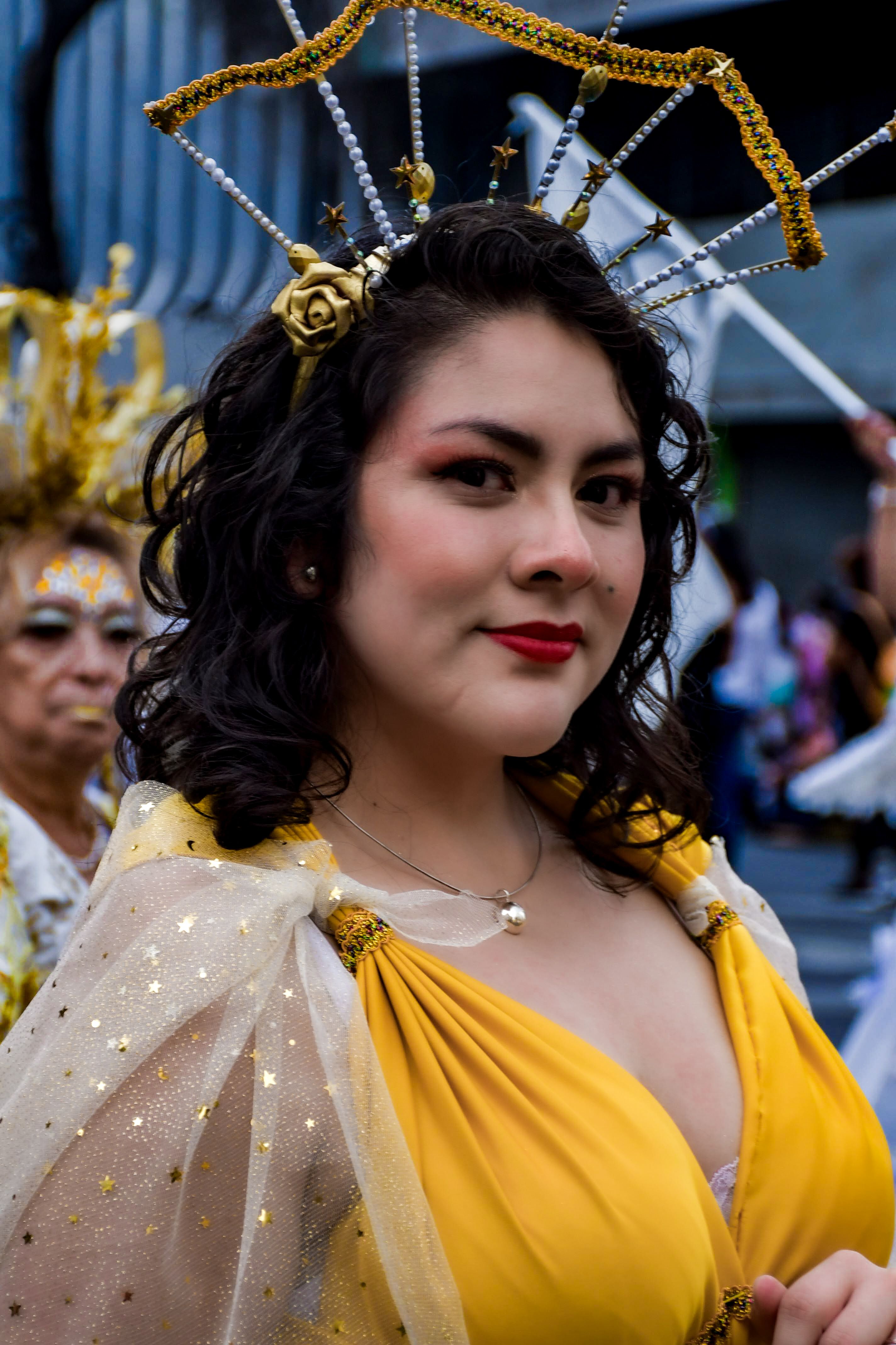 Elegant Woman in Festive Parade Costume · Free Stock Photo