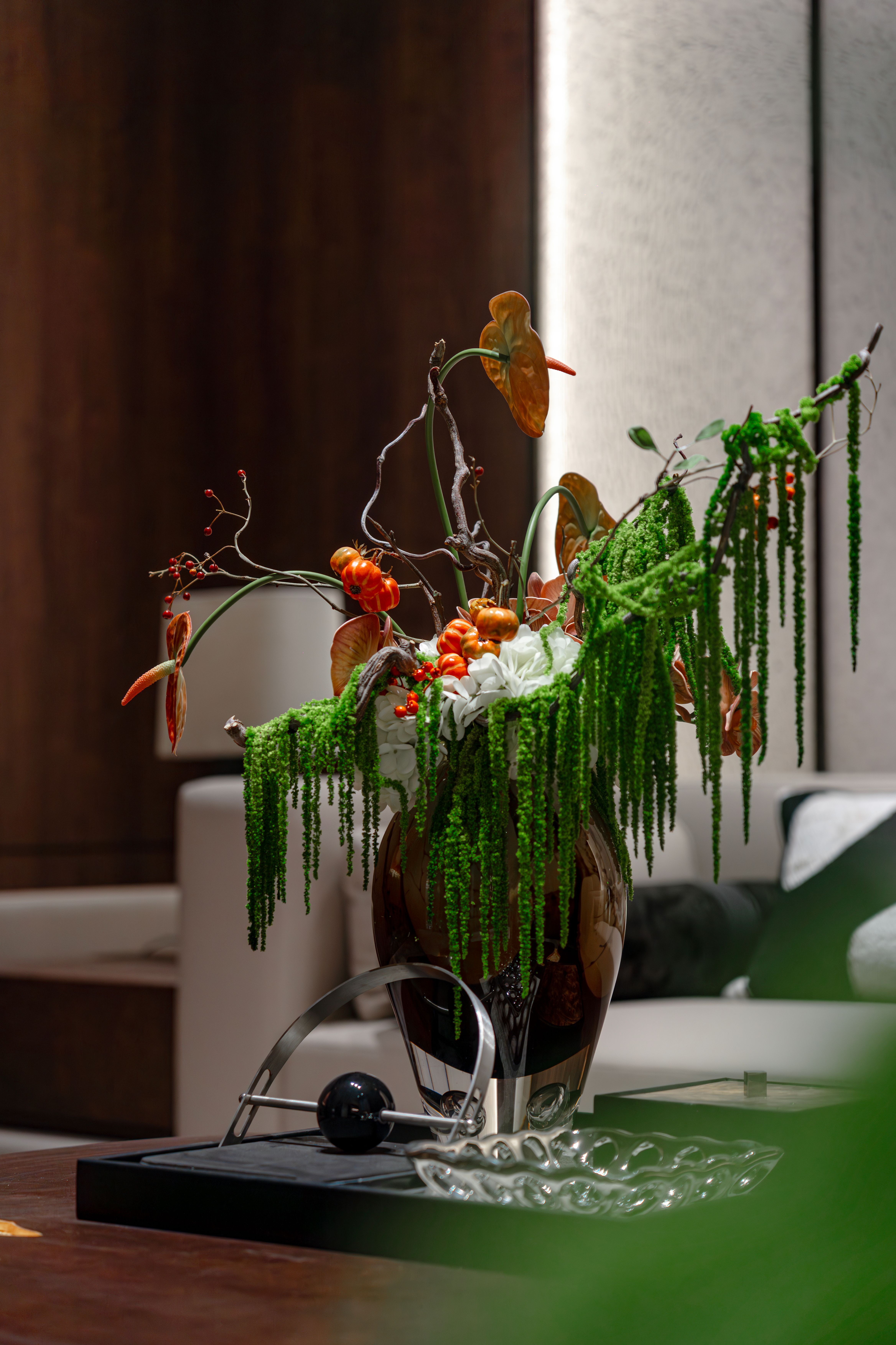 Stylish Indoor Floral Arrangement on Table · Free Stock Photo