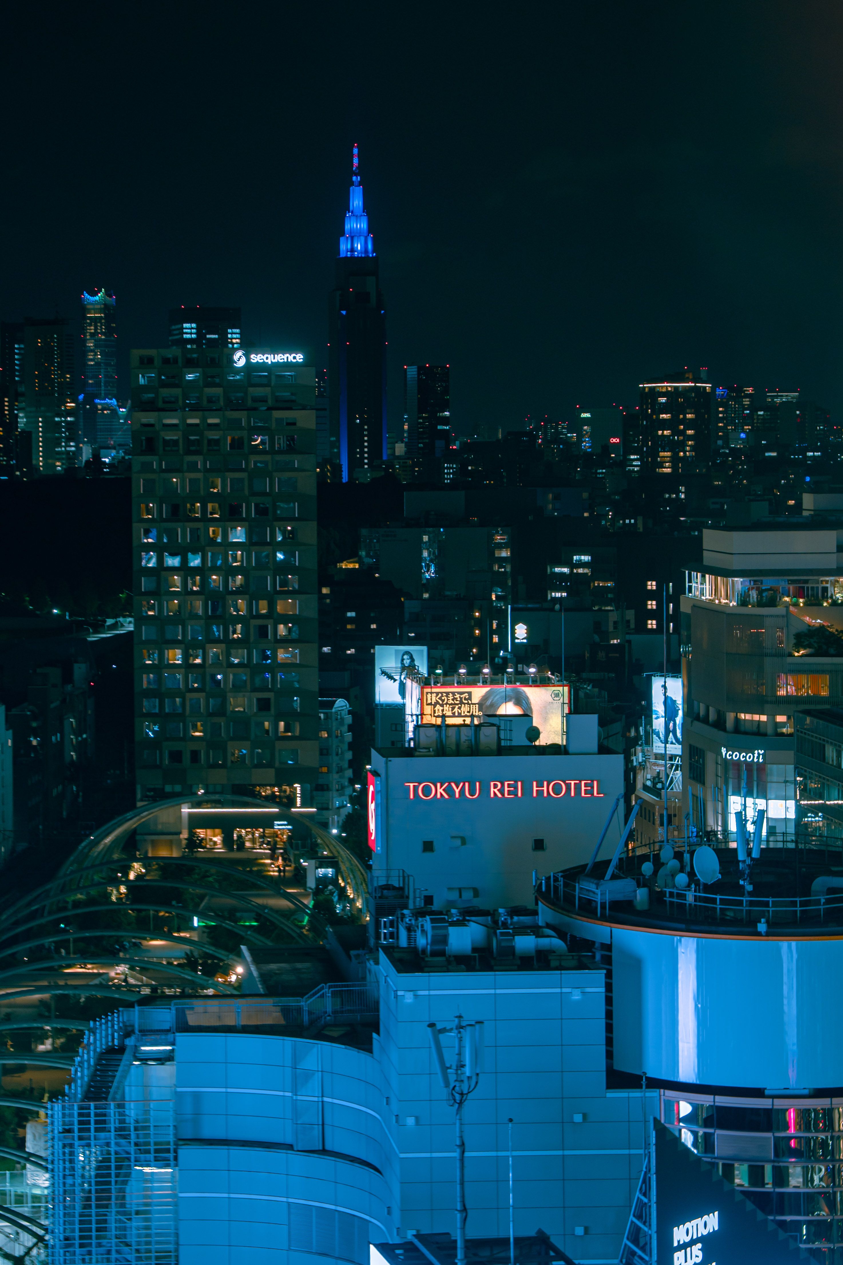 Night View of Shibuya Tokyo Skyline · Free Stock Photo