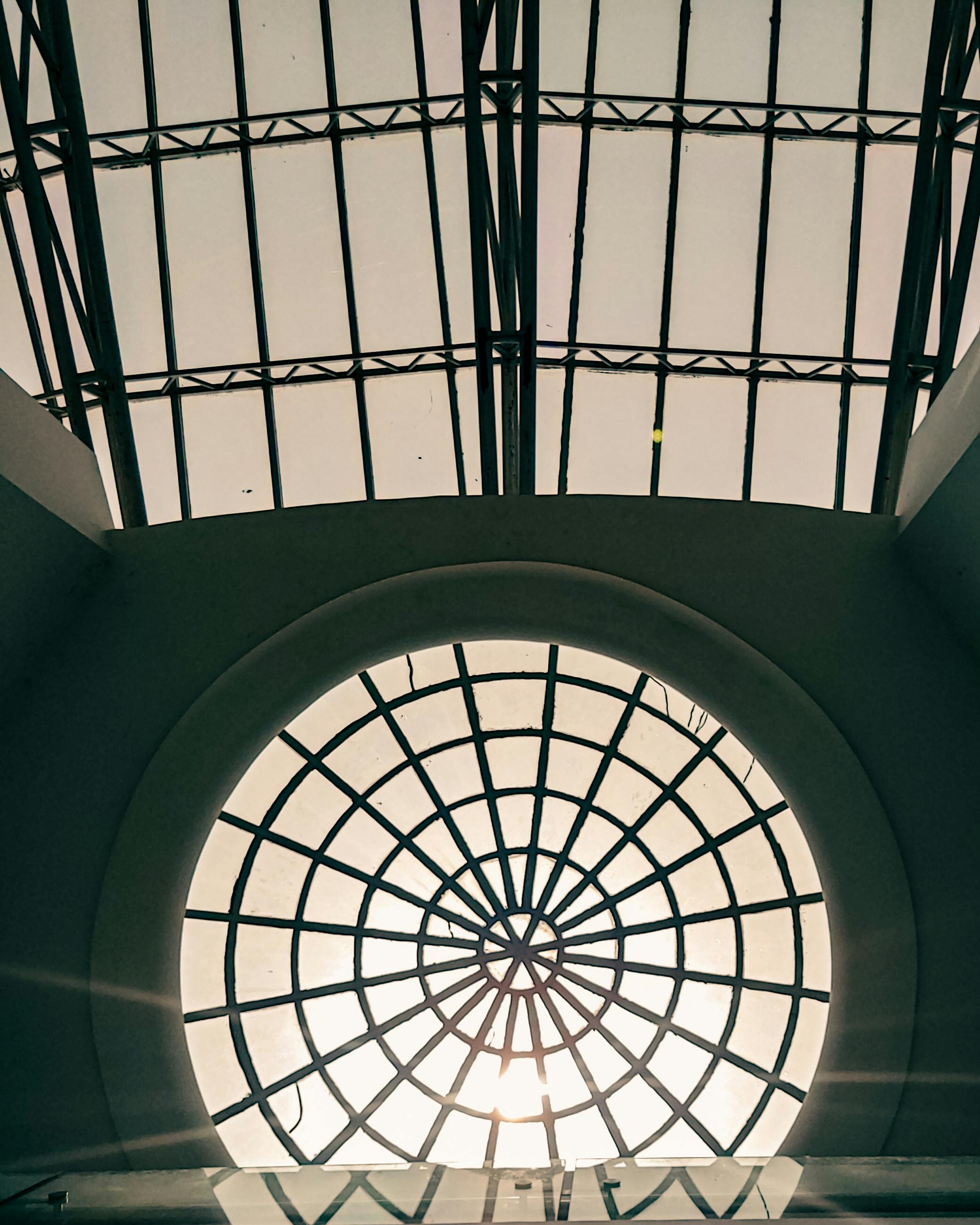 Geometric Dome Skylight in Urban Architecture · Free Stock Photo