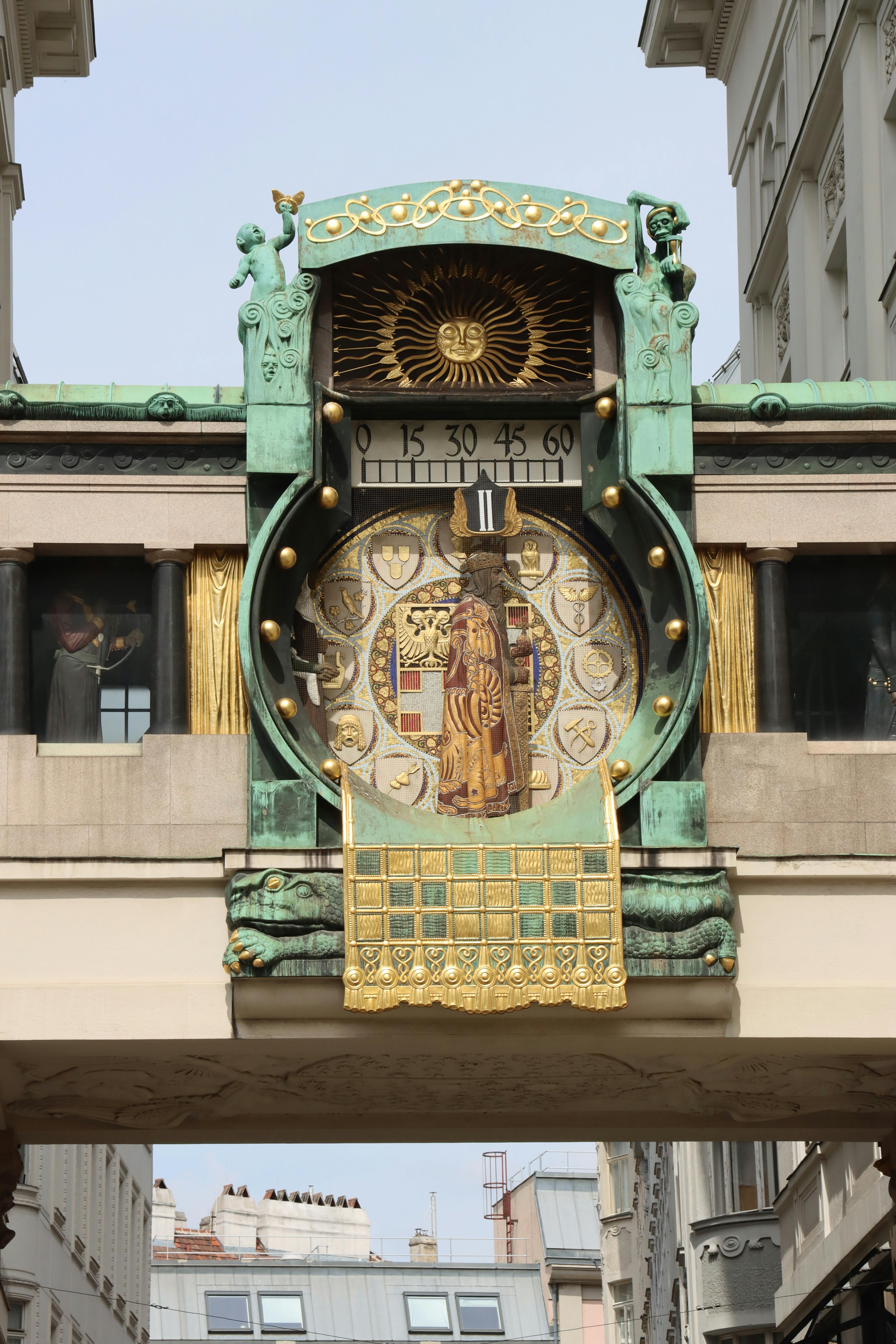 Historic Anker Clock in Vienna, Austria · Free Stock Photo