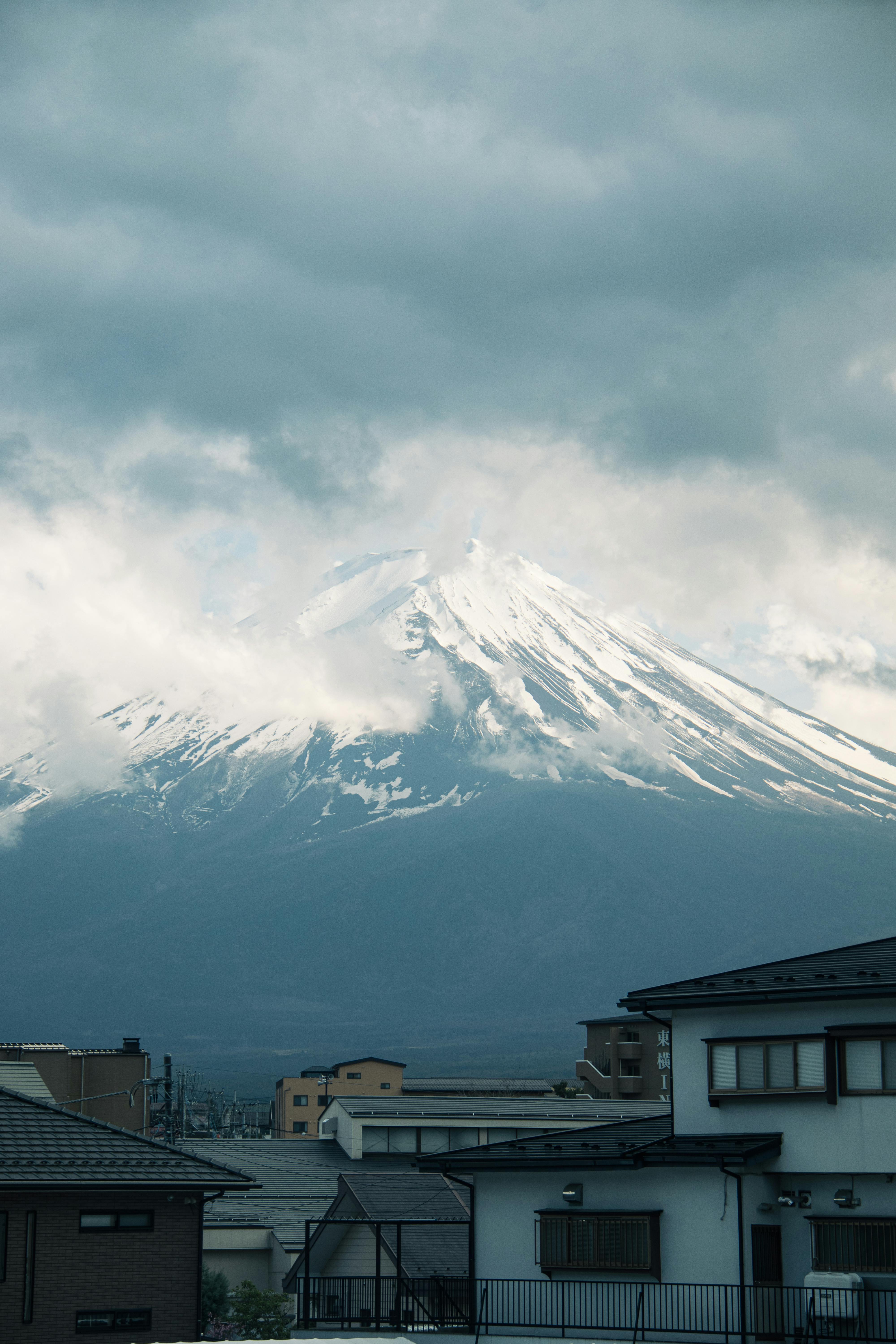 Mount Fuji View from Suburban Japan Landscape · Free Stock Photo
