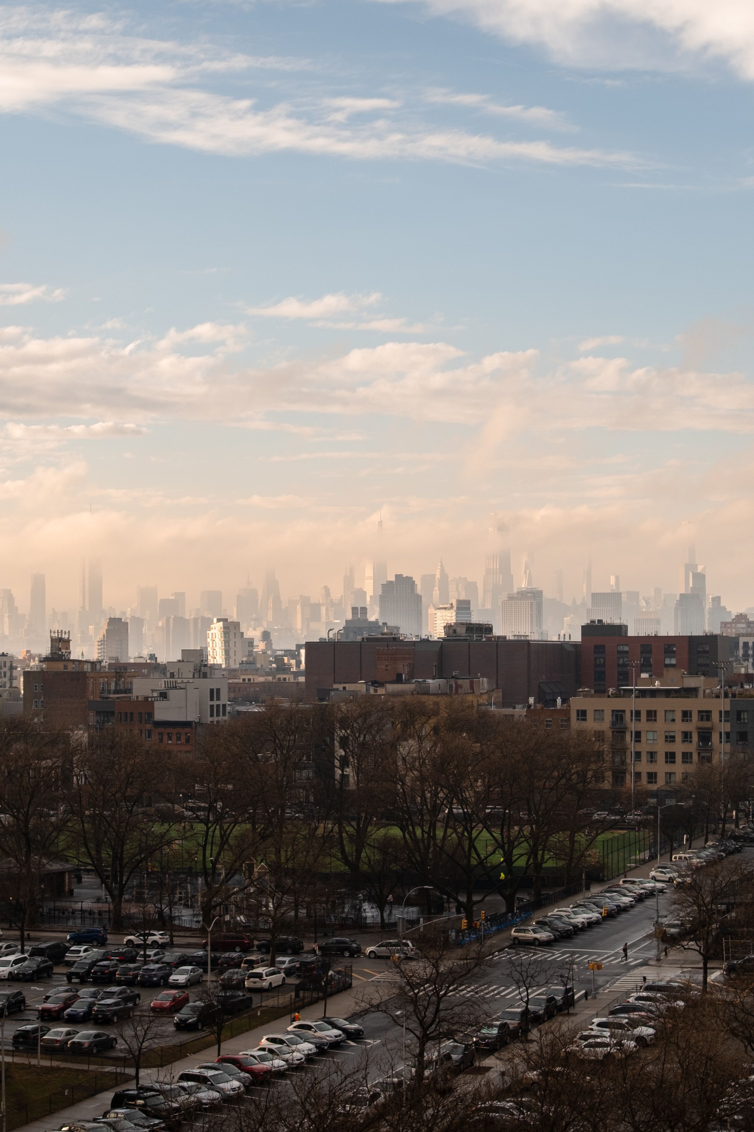 Hazy Skyline View of New York City Buildings · Free Stock Photo