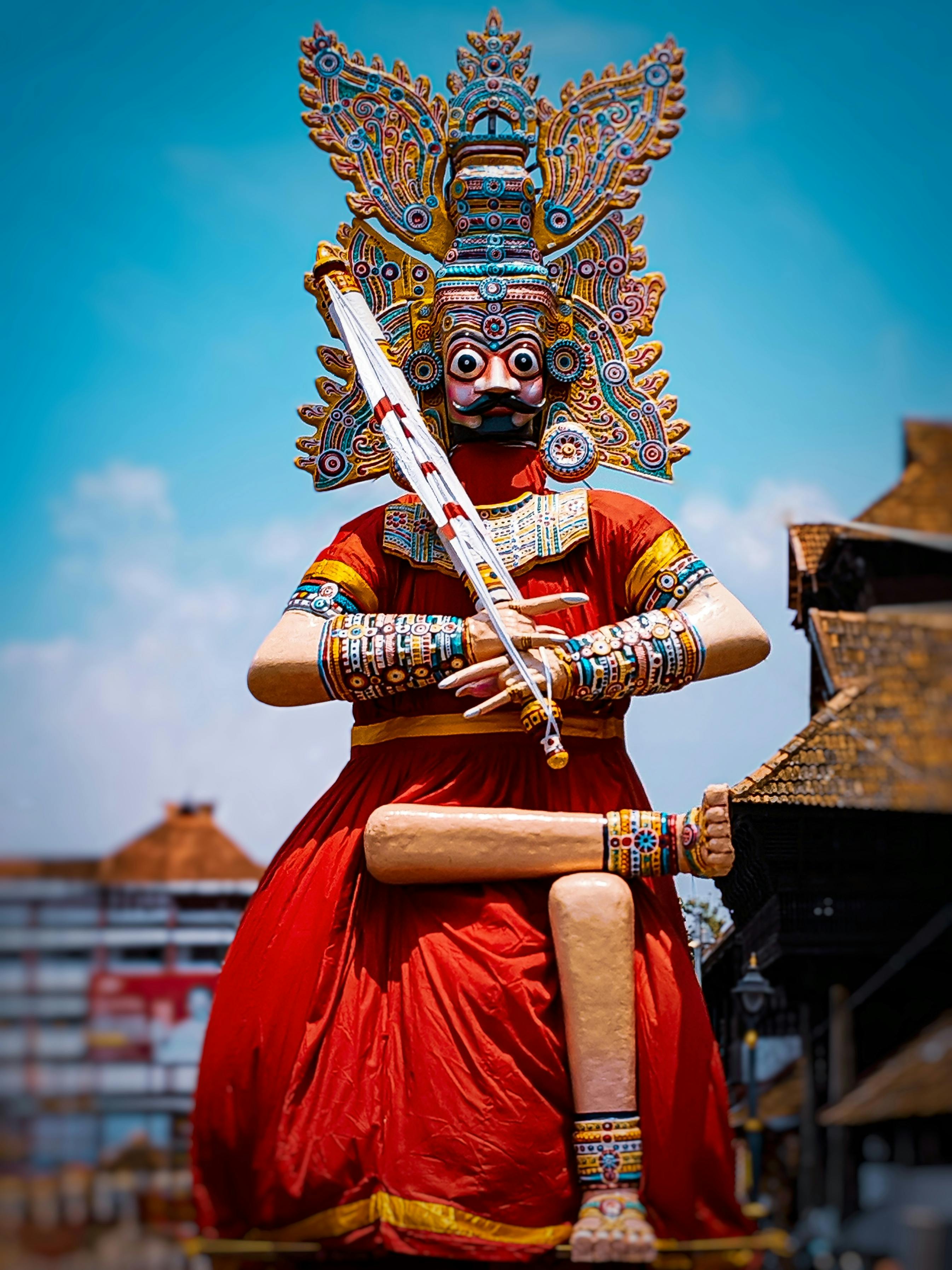 Traditional Indian Festival Puppet Display · Free Stock Photo