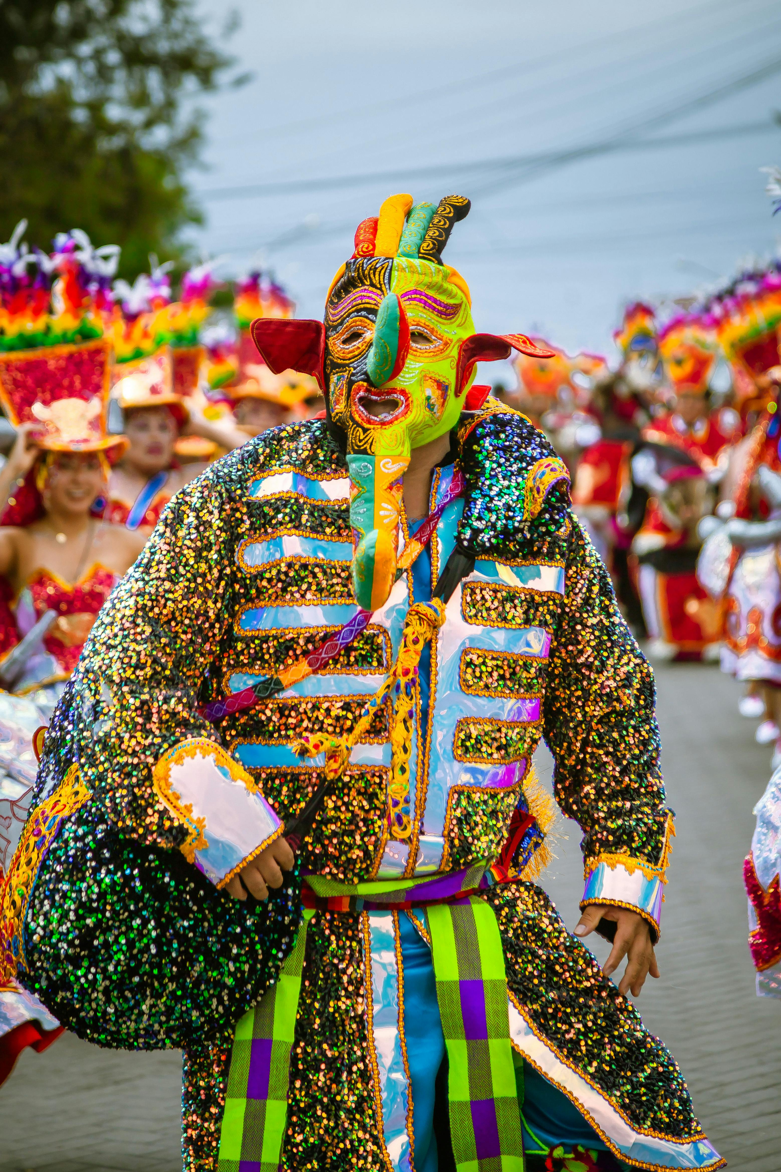 Colorful Traditional Festival Parade · Free Stock Photo