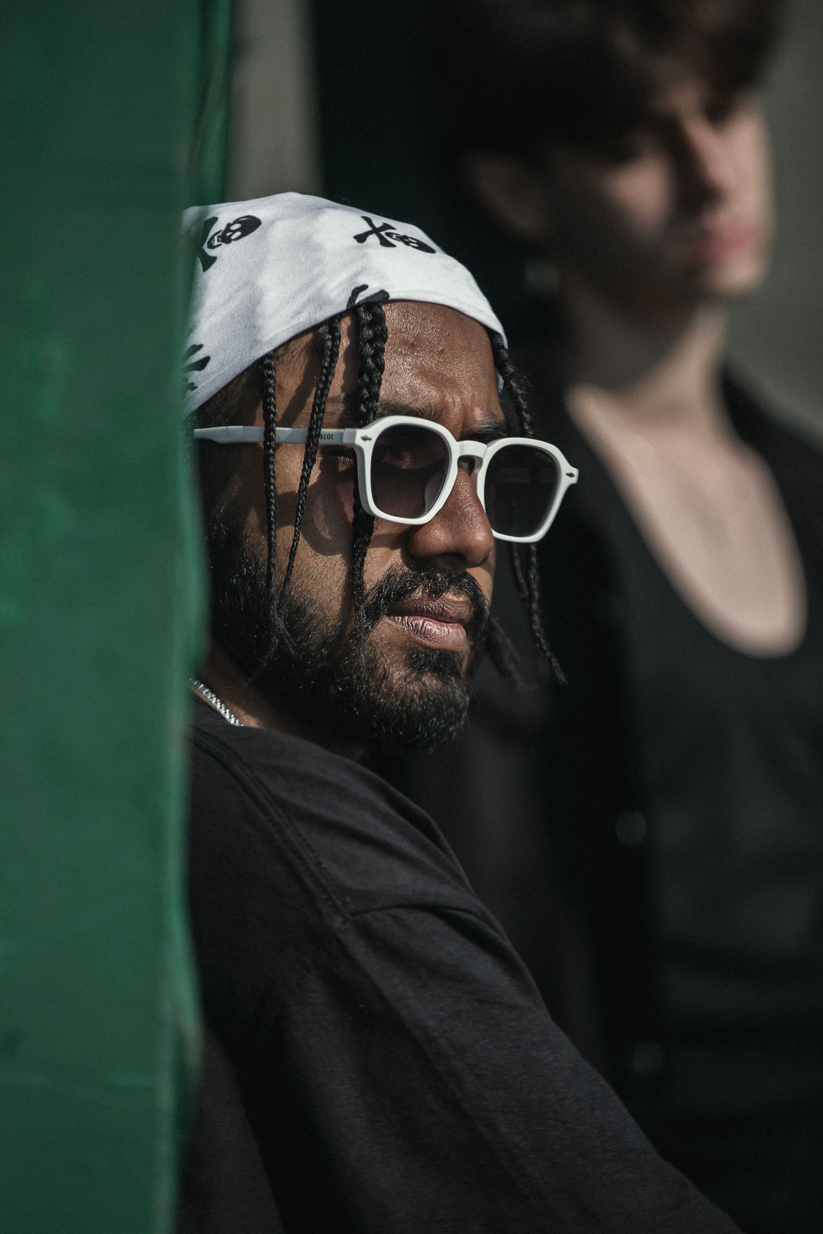 Street Style Portrait with Sunglasses and Bandana · Free Stock Photo