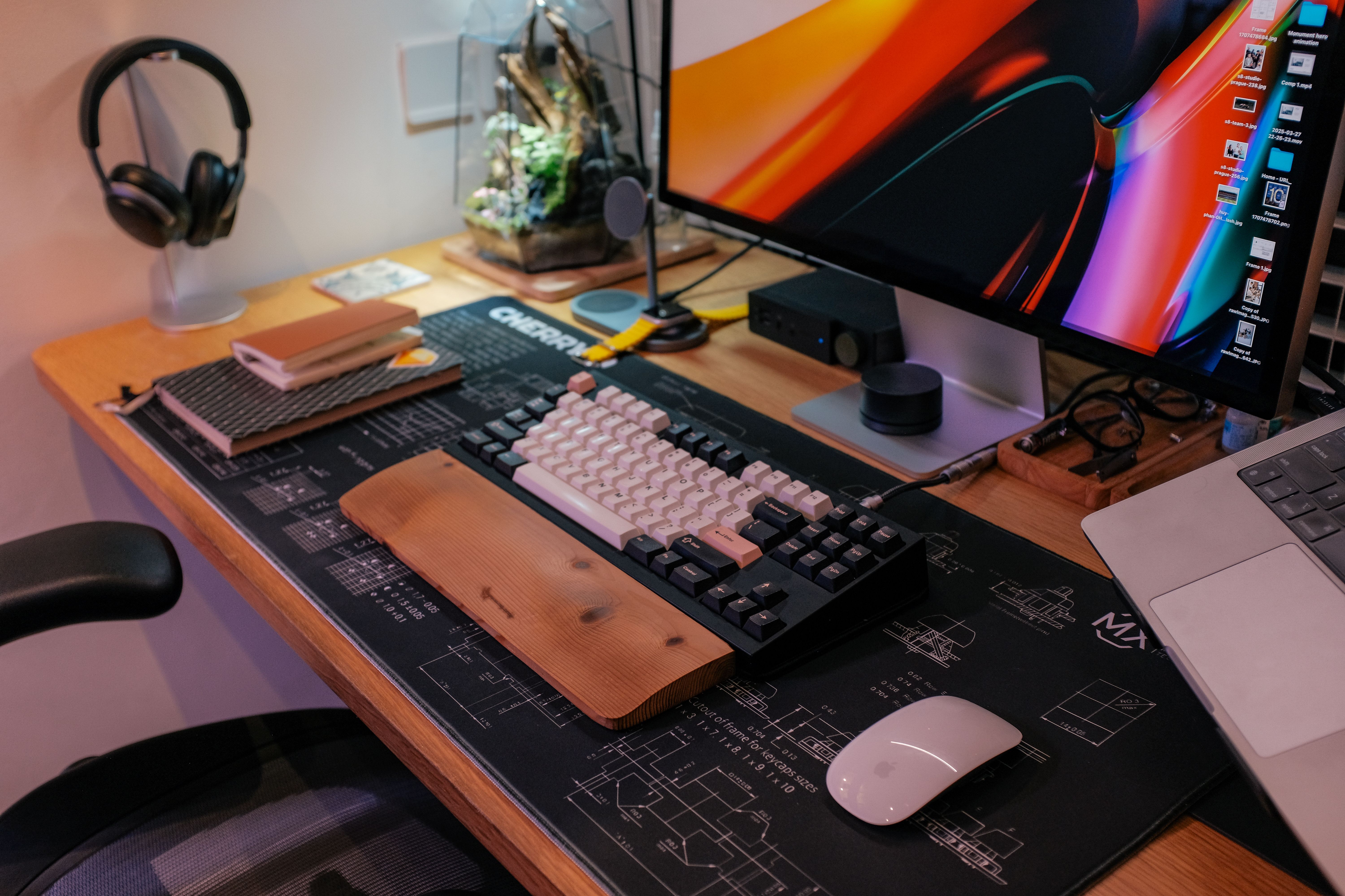 Modern Workspace with Keyboard and Monitor · Free Stock Photo