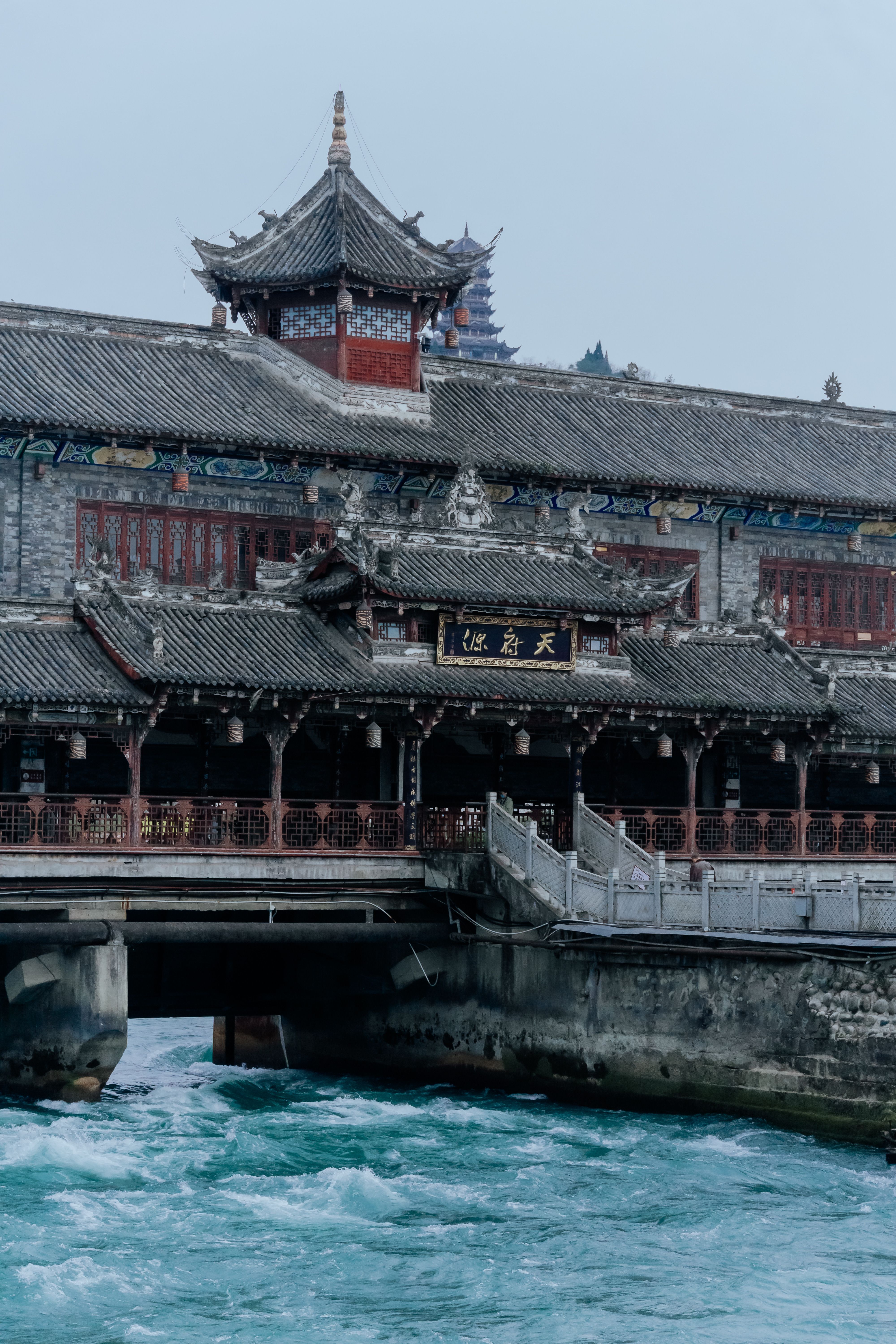 Traditional Chinese Architecture by River · Free Stock Photo