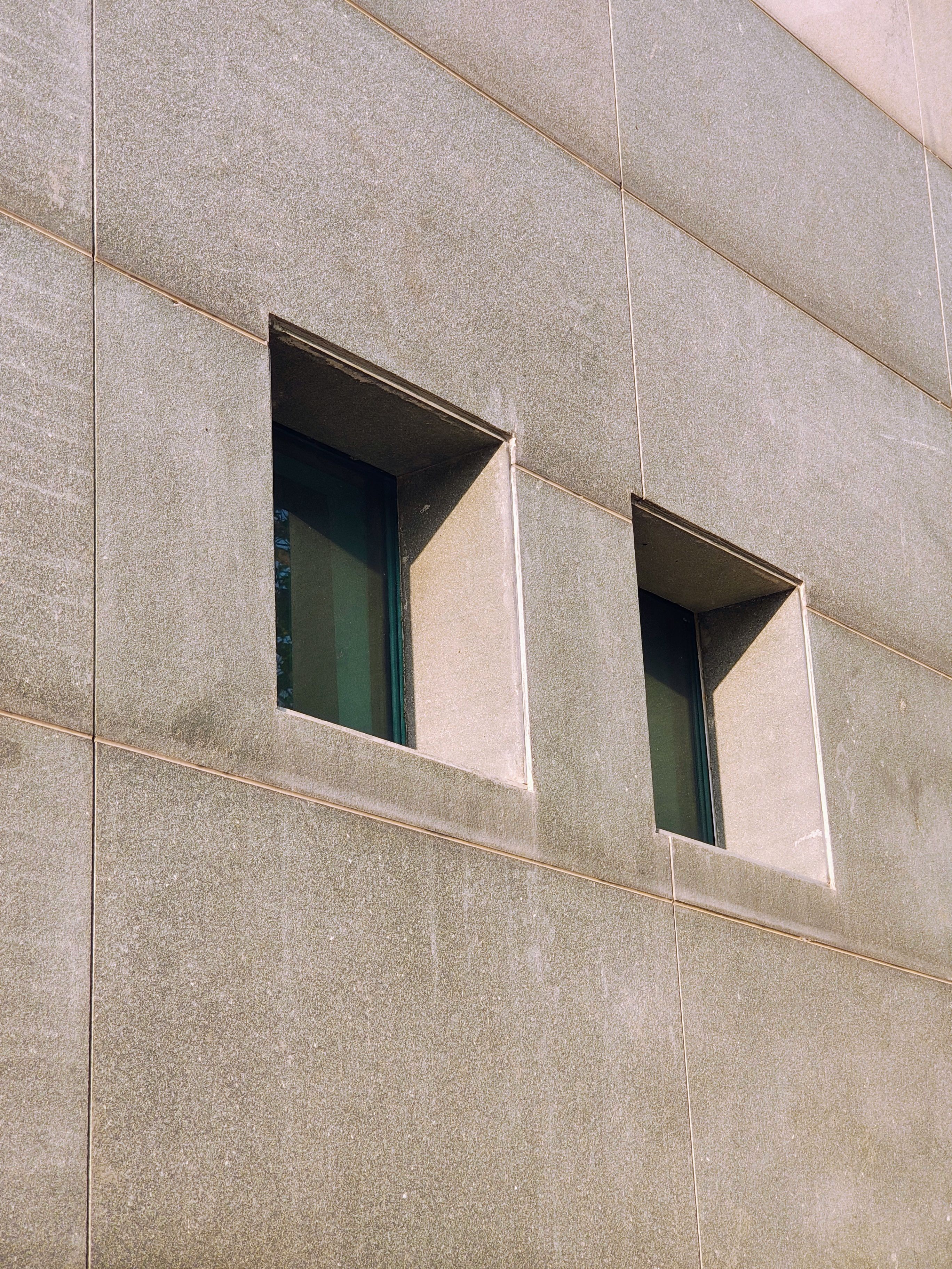 Minimalist Modern Architecture With Windows Free Stock Photo