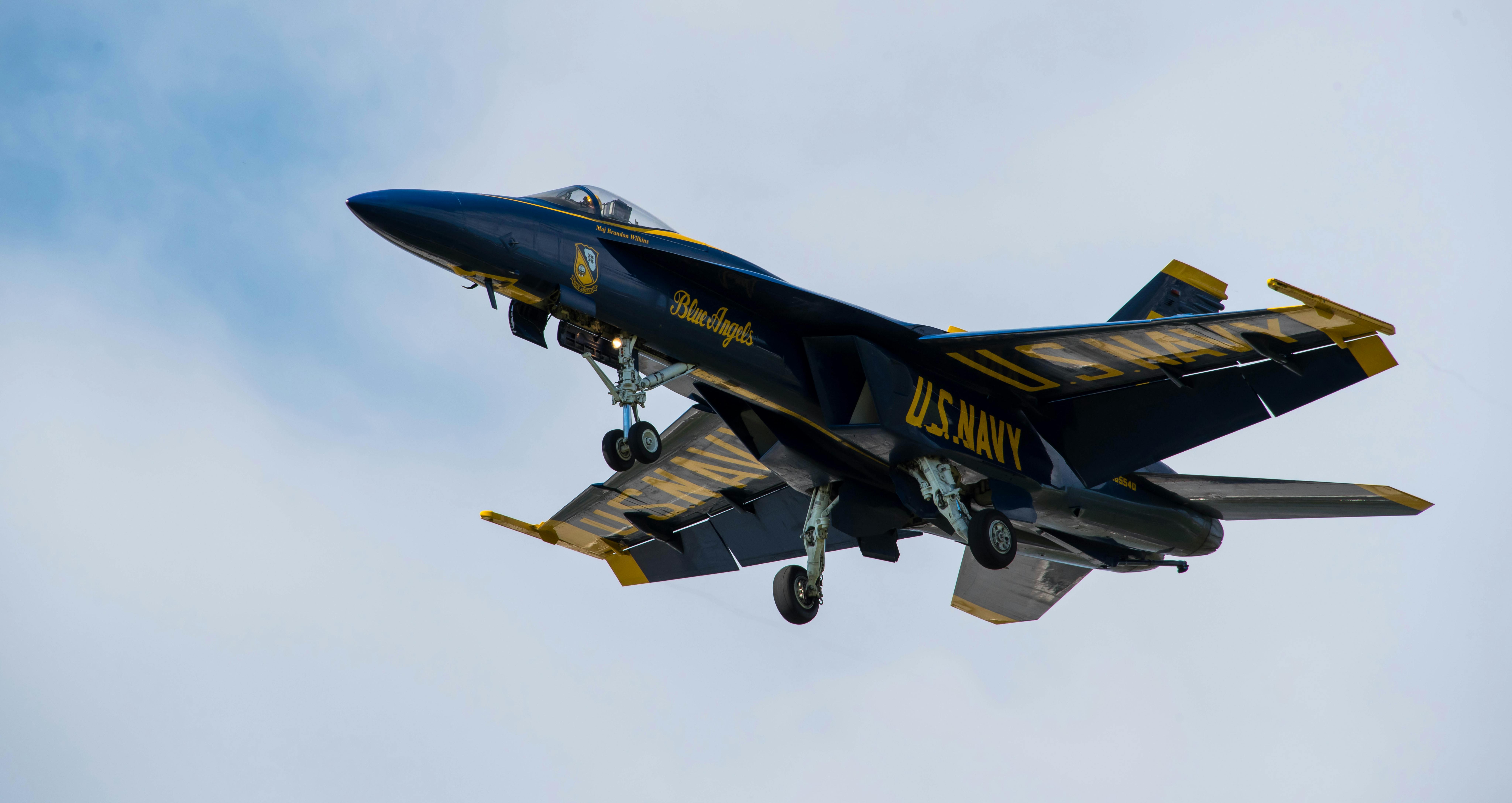 US Navy Blue Angels Jet Flying in the Sky · Free Stock Photo
