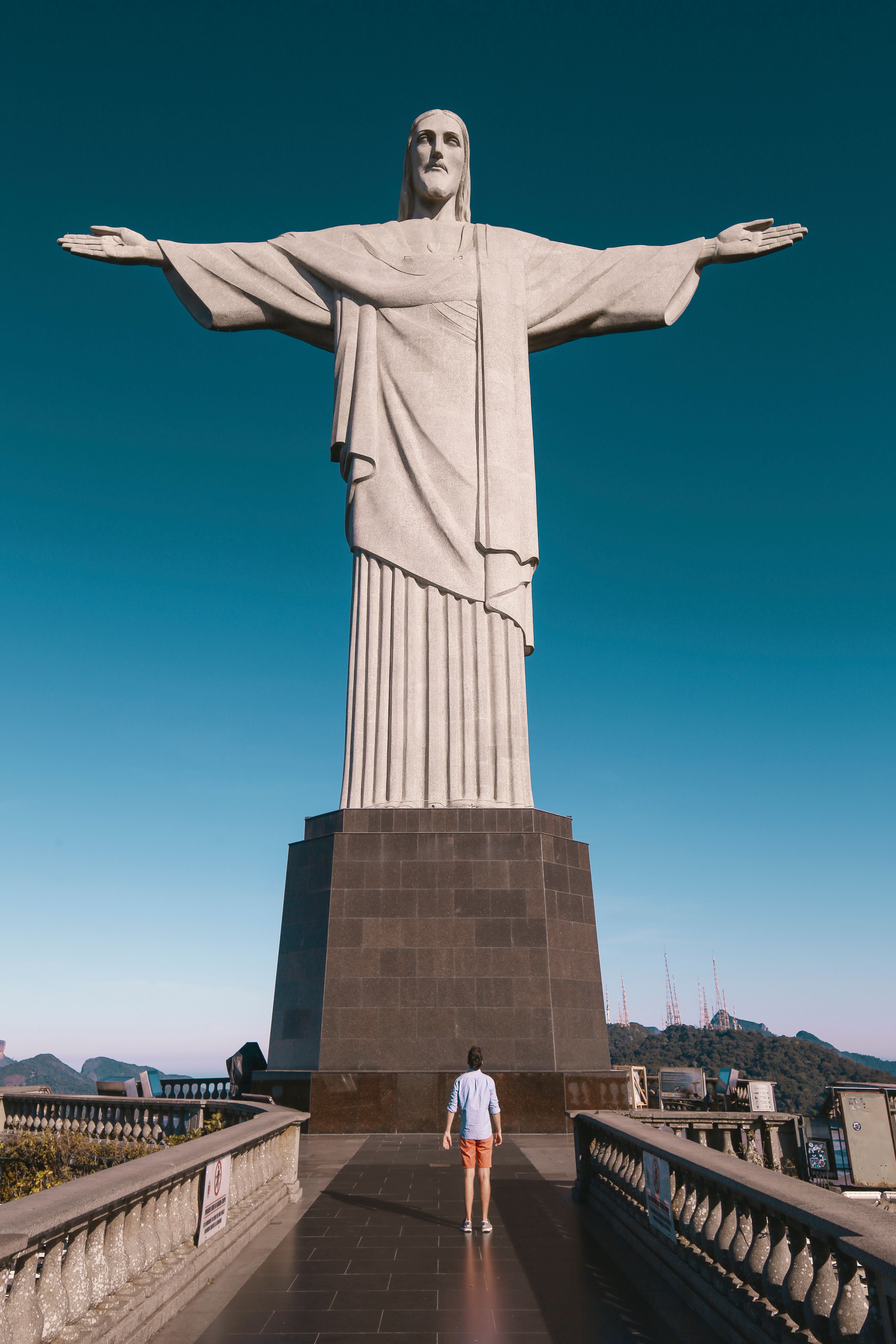 The Christ The Redeemer Statue In Rio De Janeiro Photos, Download The ...