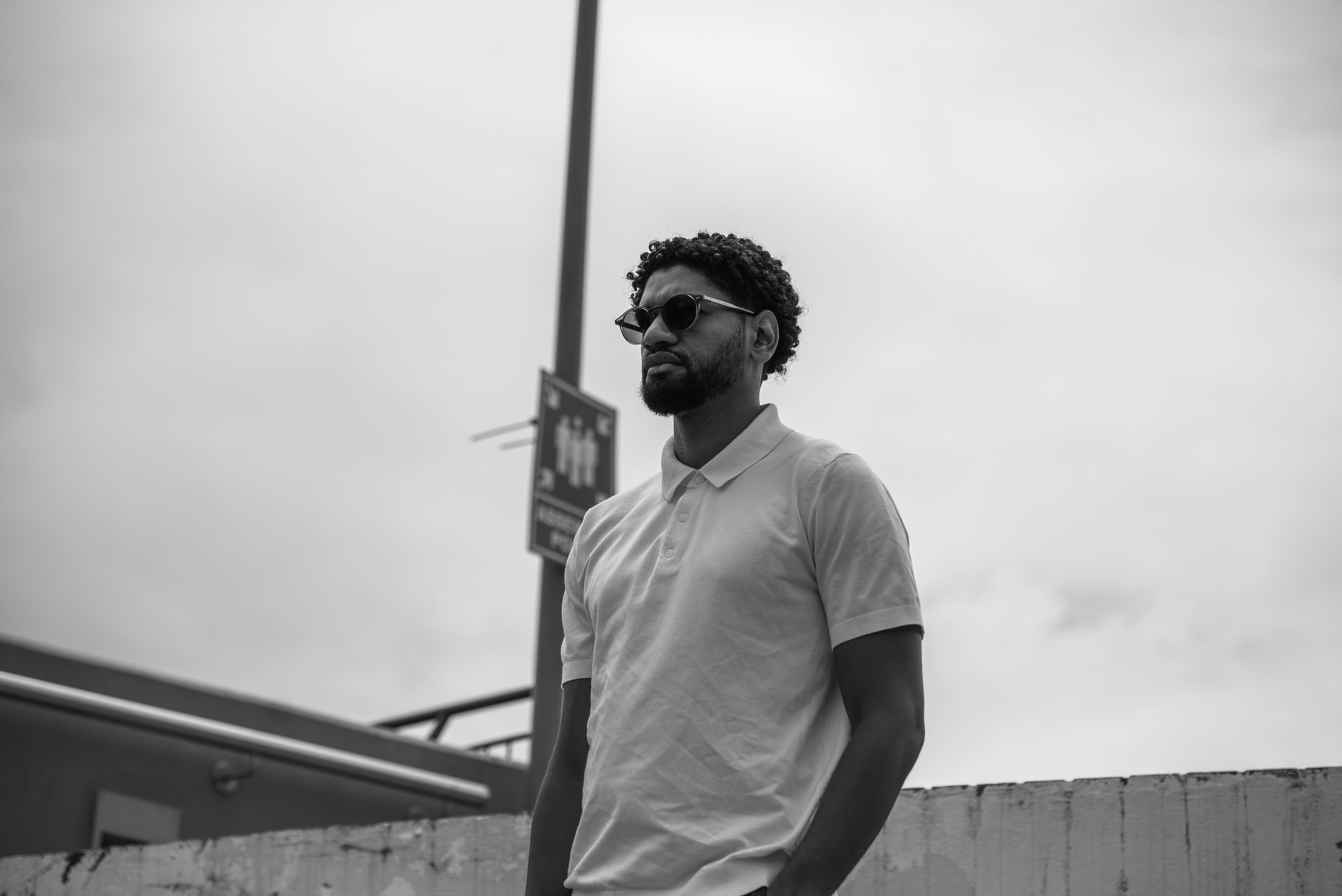 Stylish Black and White Street Portrait · Free Stock Photo