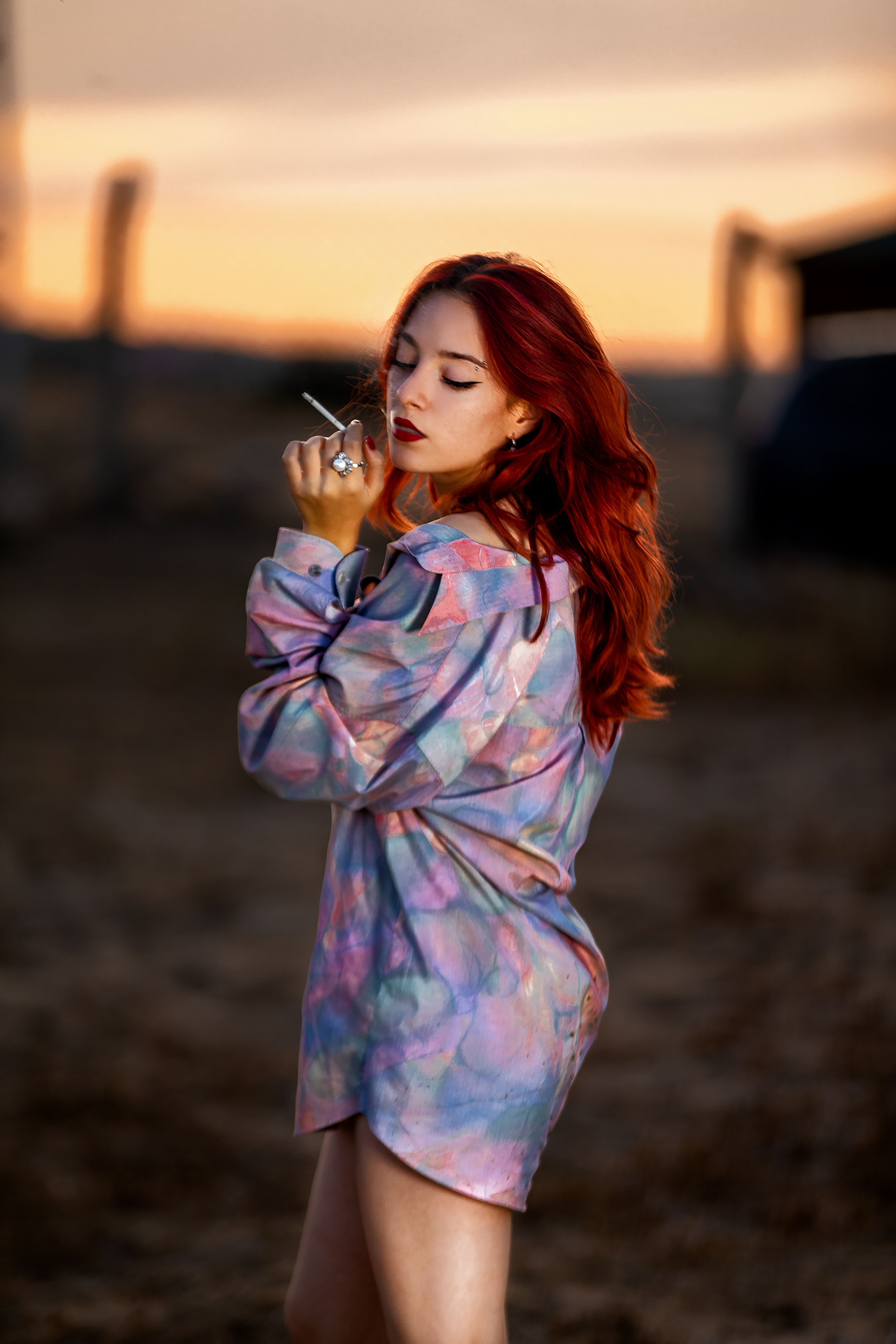 Artistic Portrait of Woman in Sunset · Free Stock Photo