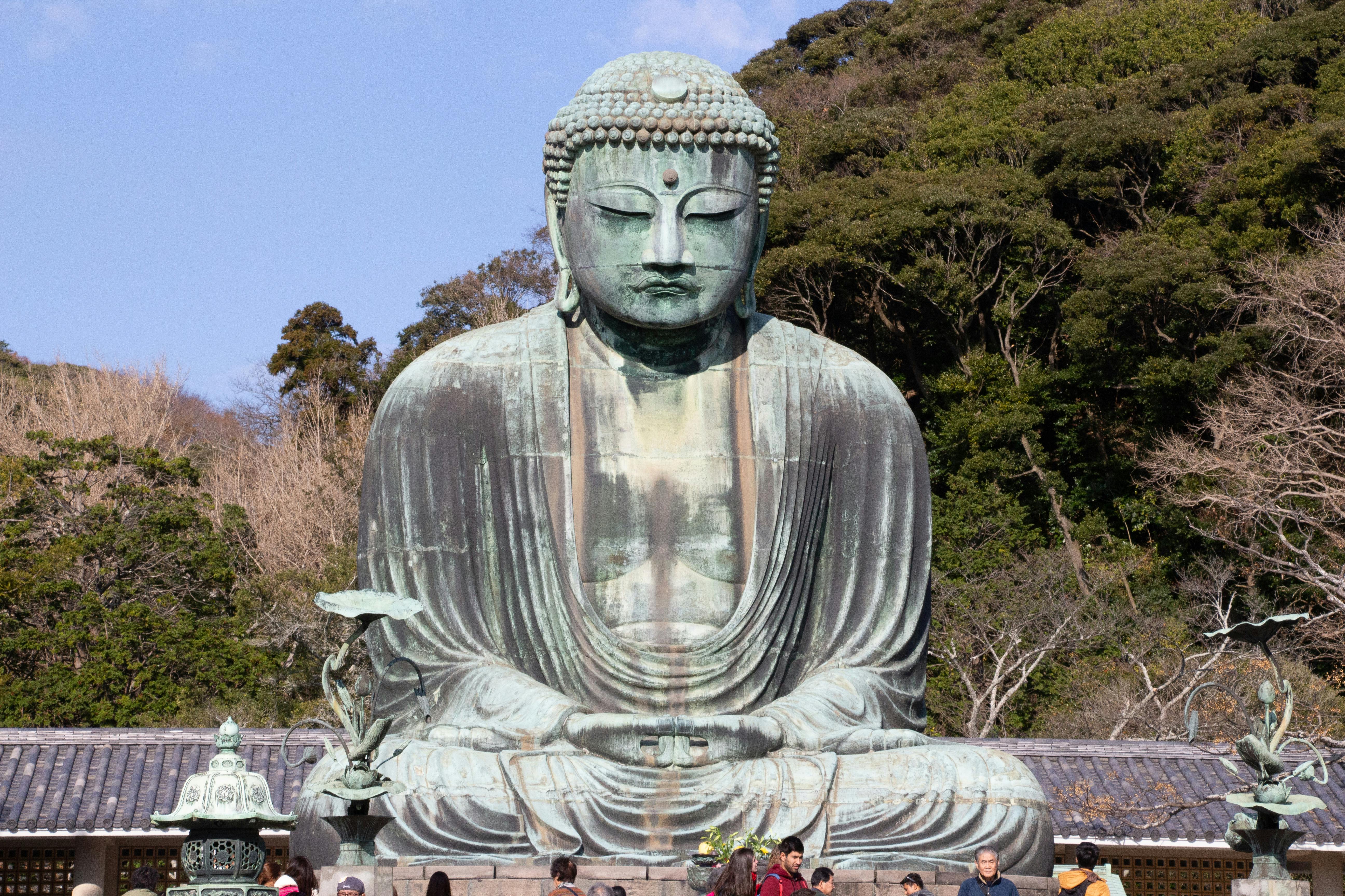 Great Buddha of Kamakura in Spring Sunlight · Free Stock Photo