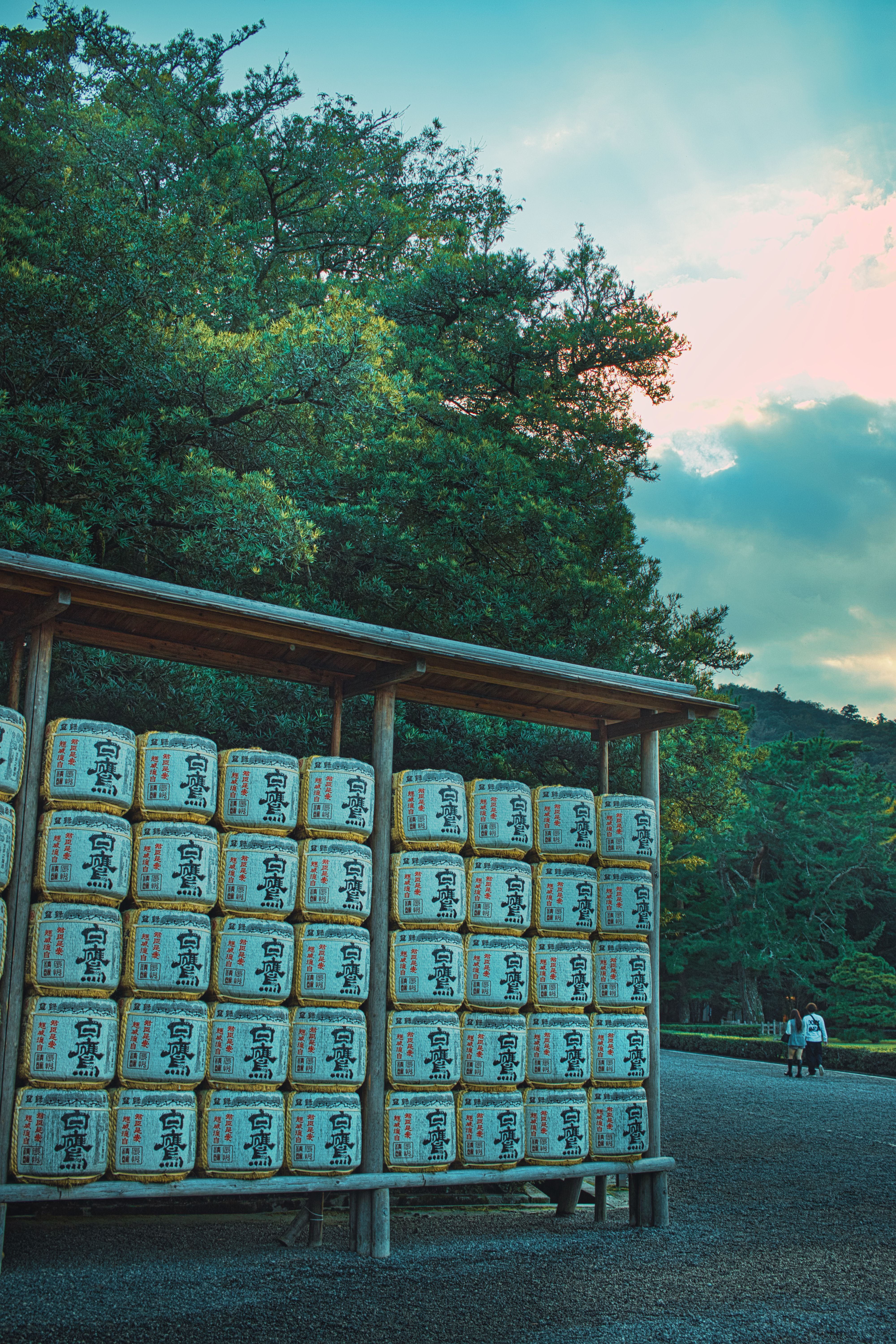 Traditional Sake Barrel Display in Mie, Japan · Free Stock Photo