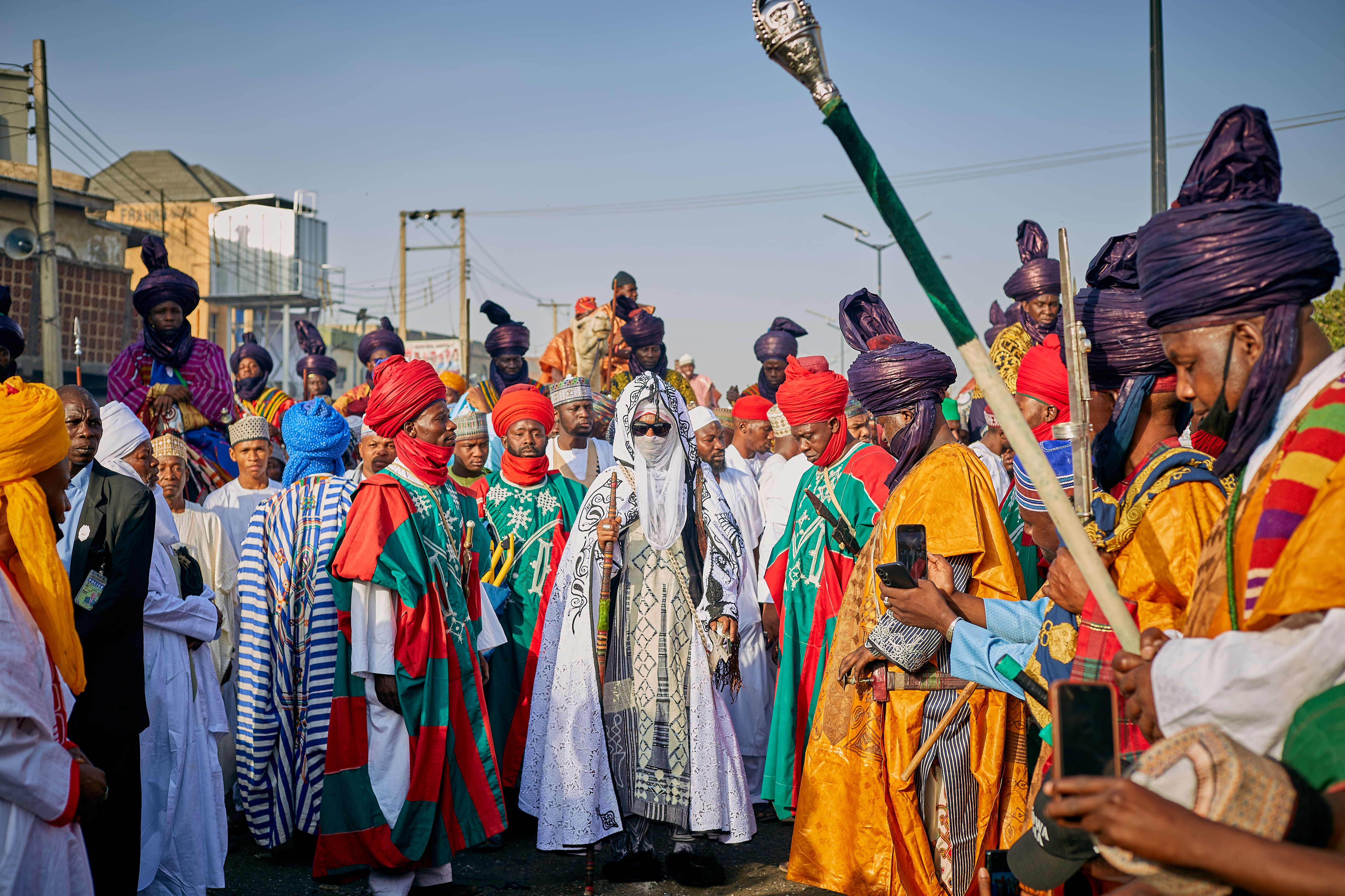 Vibrant Traditional Nigerian Festival Parade · Free Stock Photo