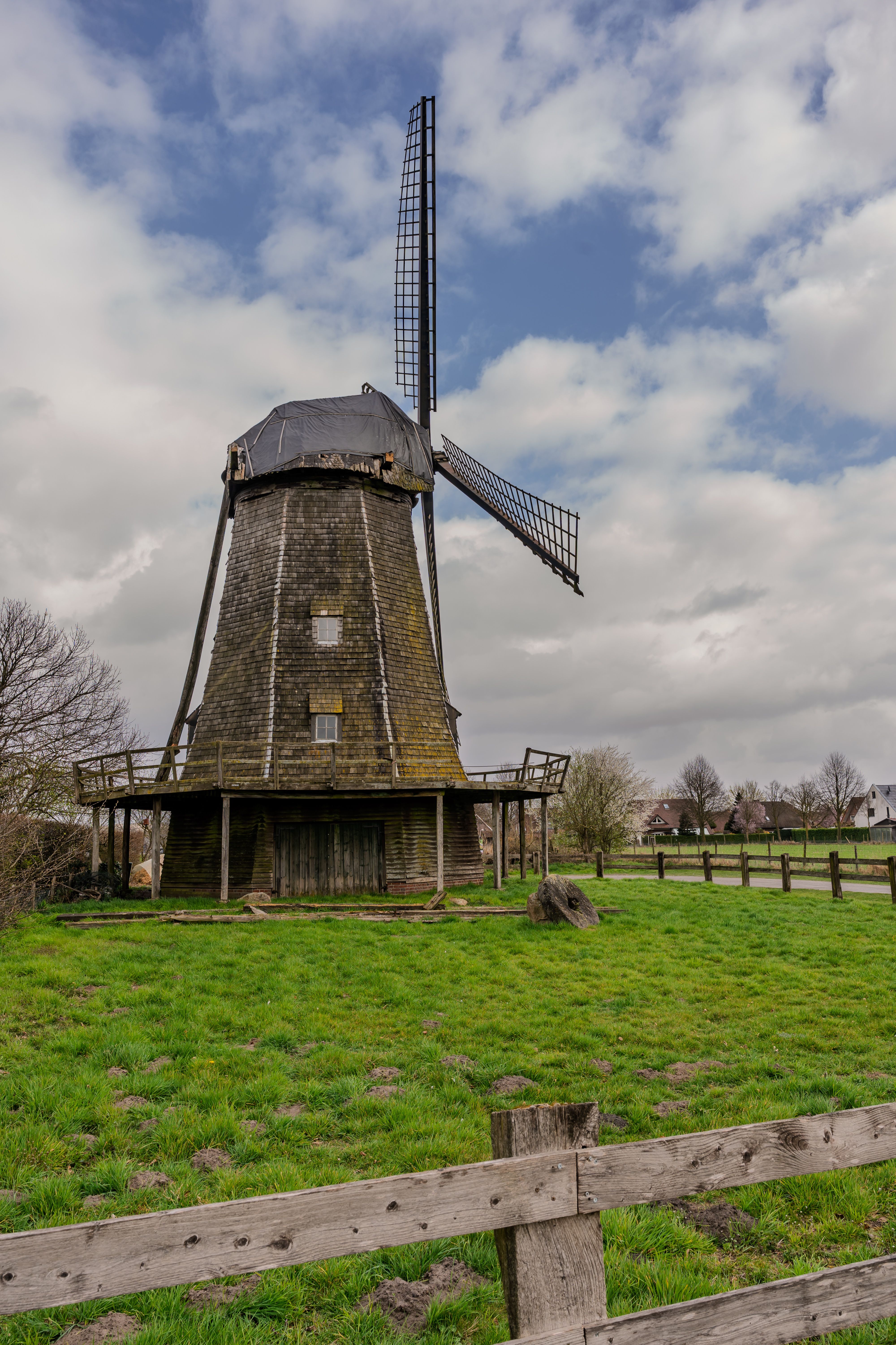Historic Windmill in a Scenic Countryside Setting · Free Stock Photo