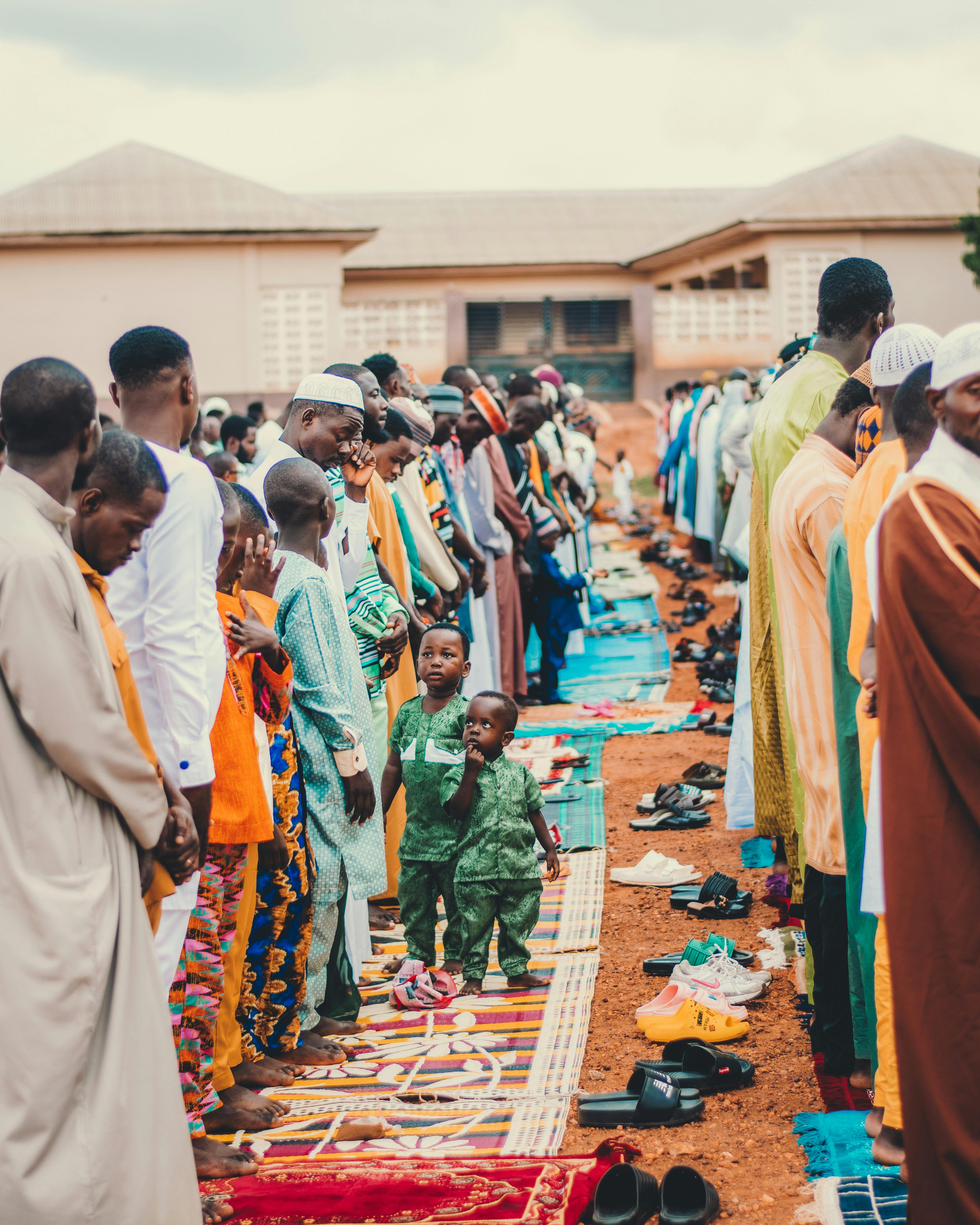 Colorful Outdoor Prayer Gathering in Ghana · Free Stock Photo
