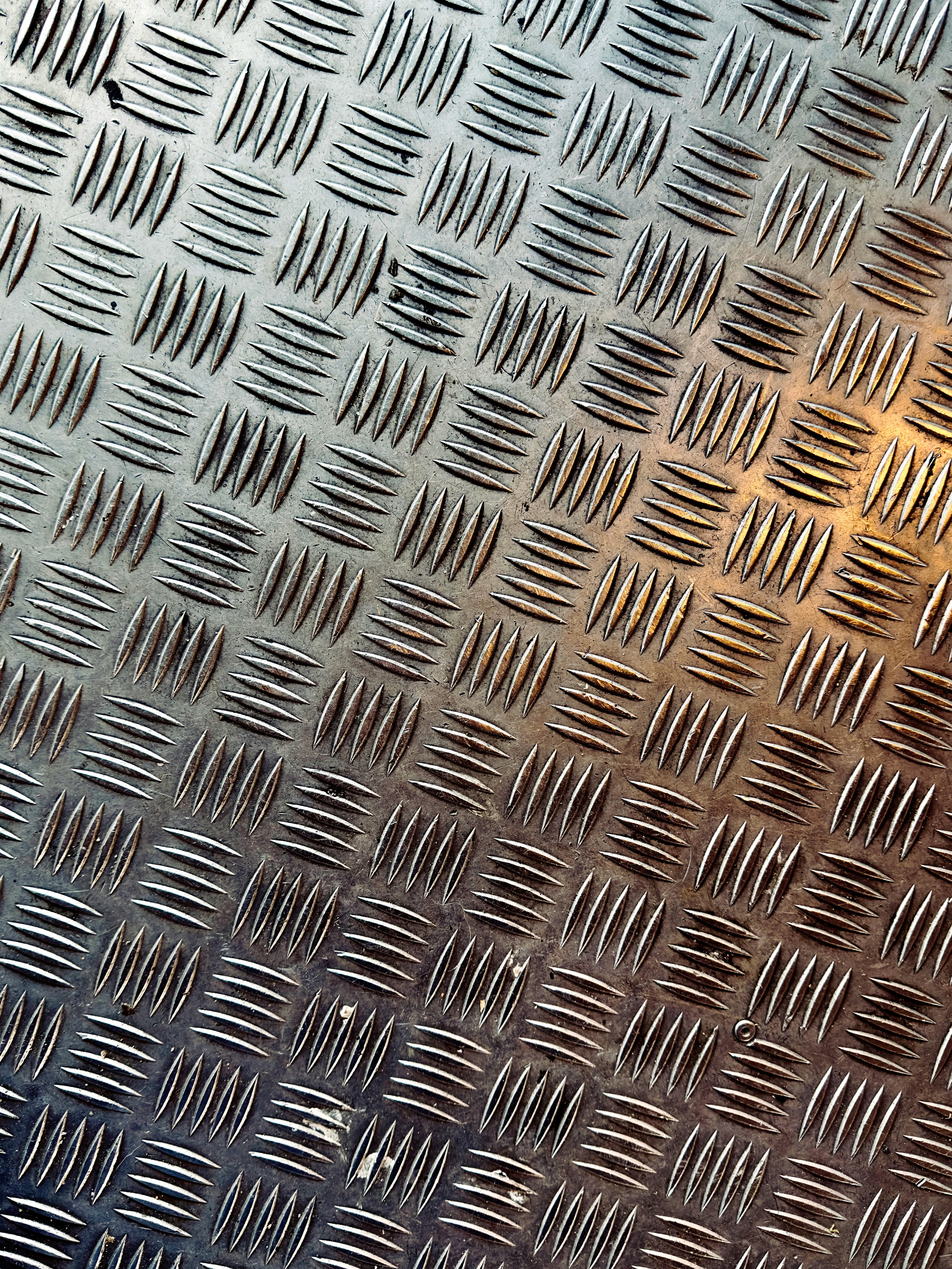 Close-up of Metal Tread Plate Texture · Free Stock Photo