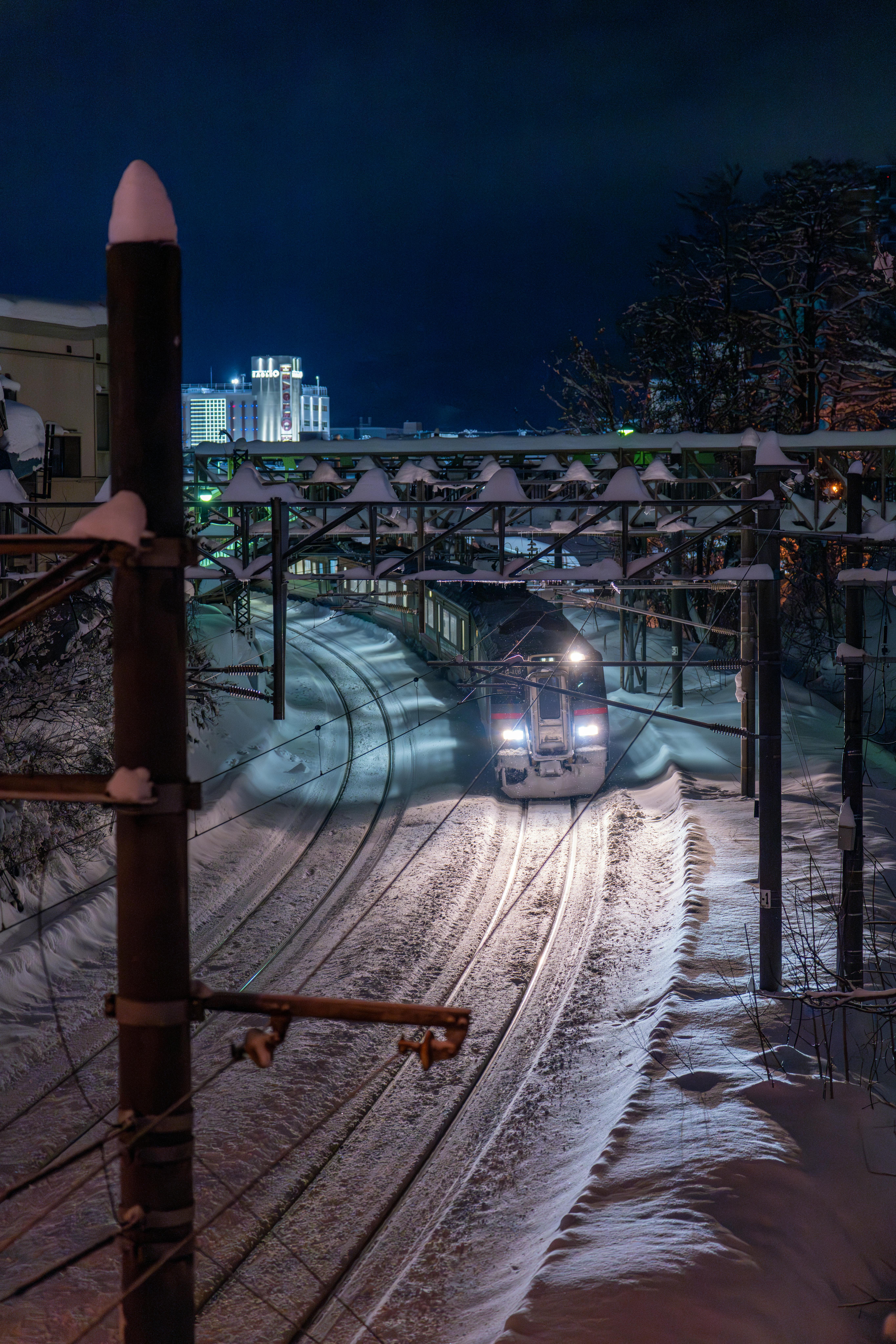 Night Train in Snowy Otaru, Hokkaido · Free Stock Photo