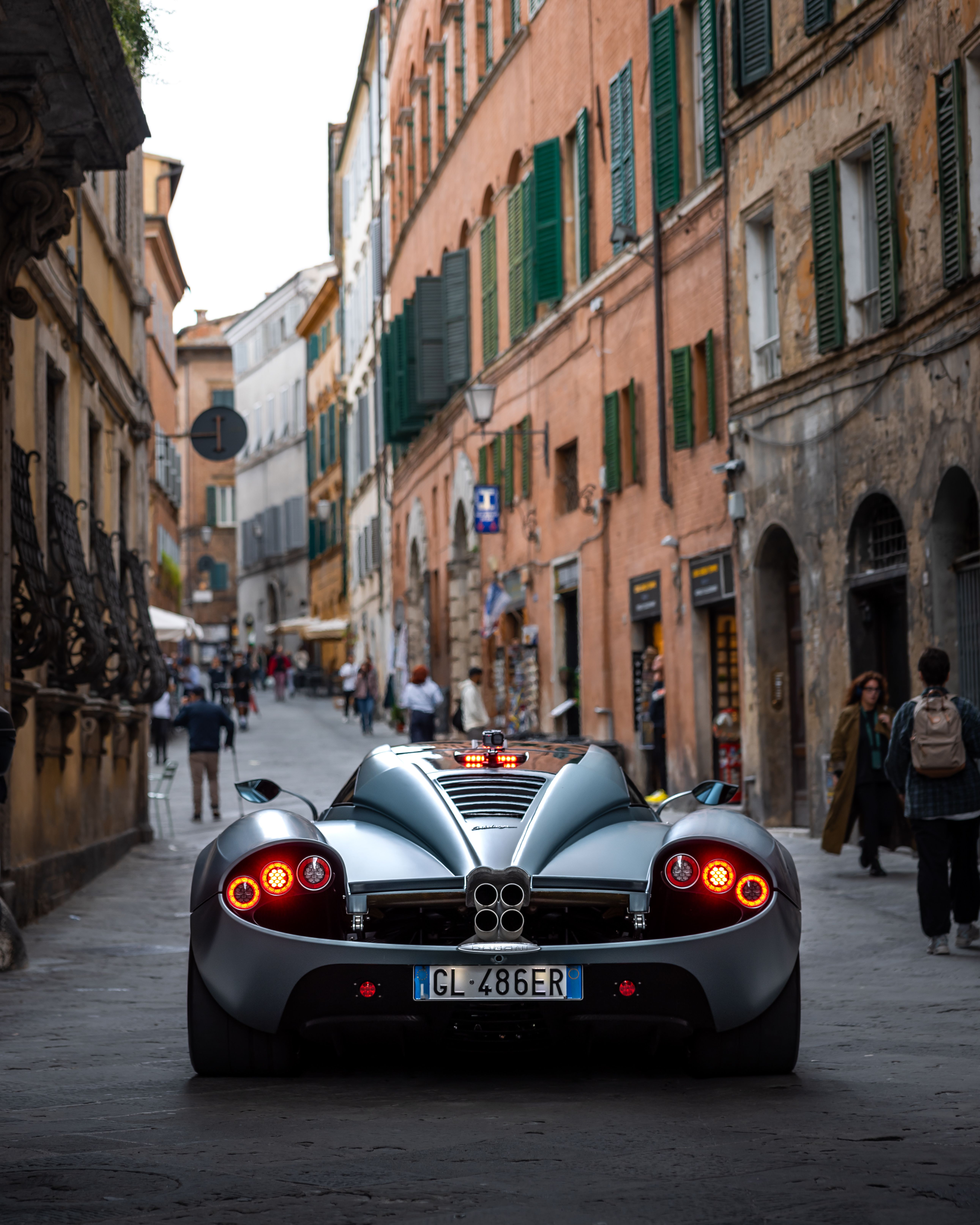 Luxury Sports Car in Charming Italian Alleyway · Free Stock Photo