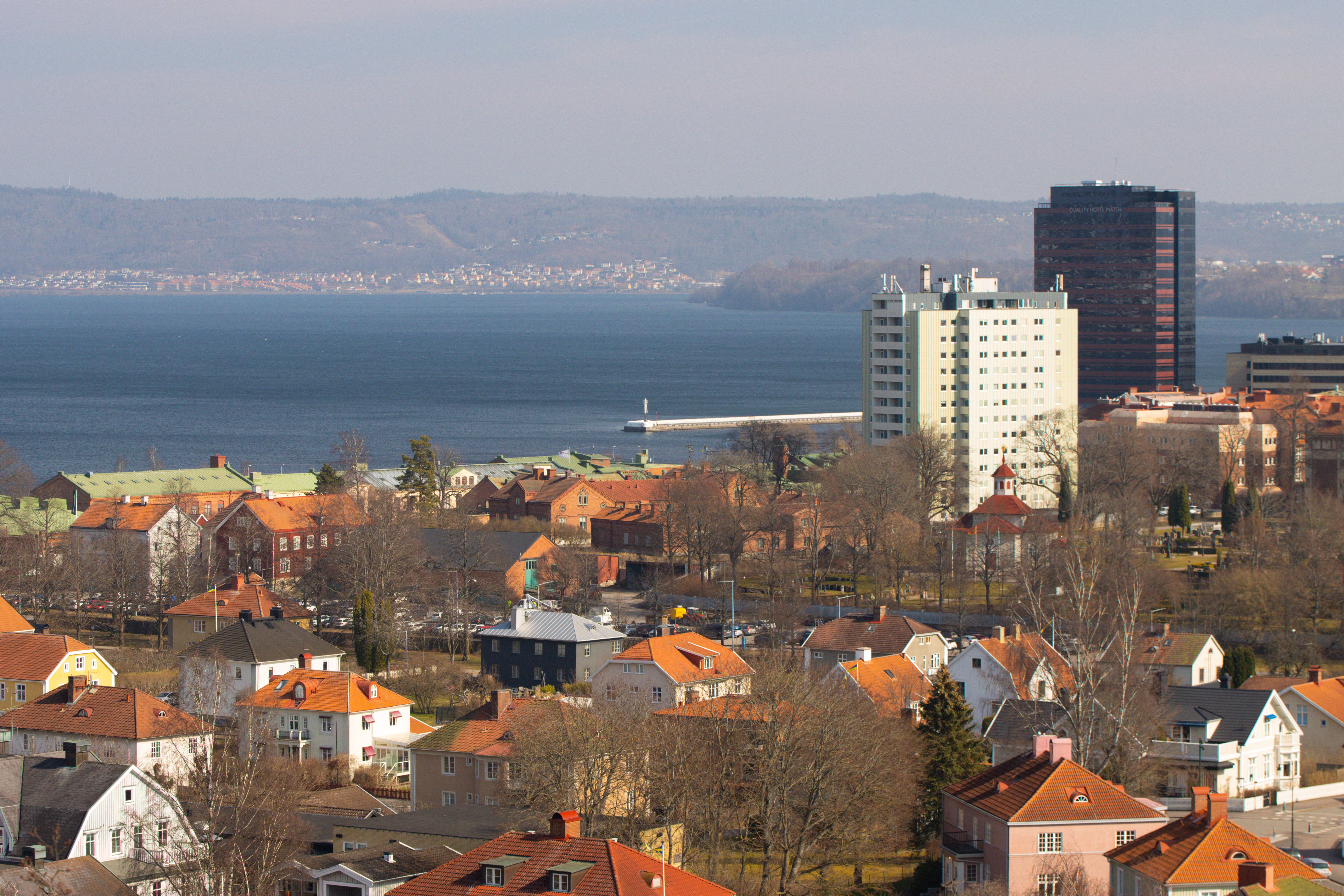 Scenic View of Jönköping Cityscape by Lake Vättern · Free Stock Photo