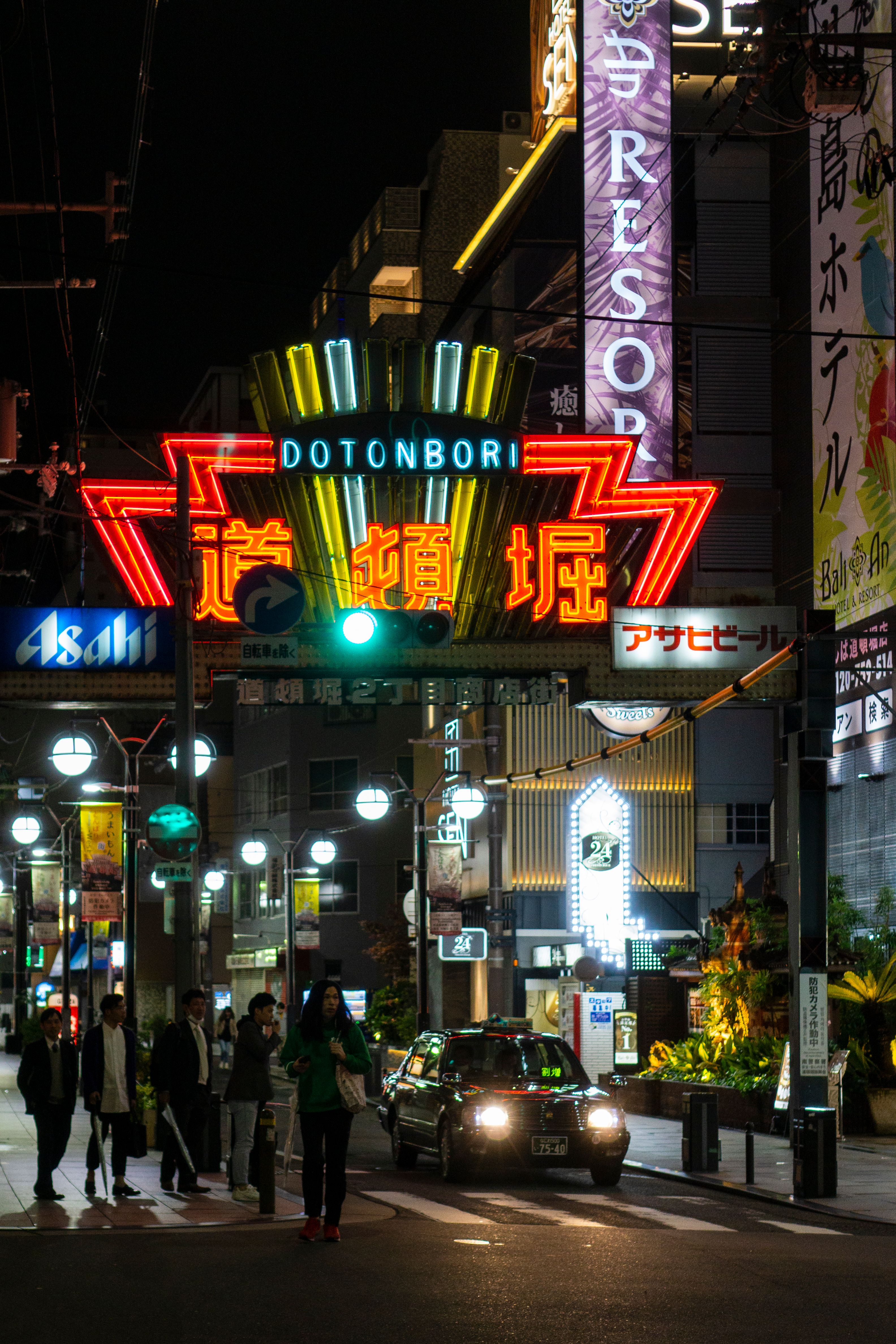 Vibrant Nightlife in Dotonbori, Osaka · Free Stock Photo