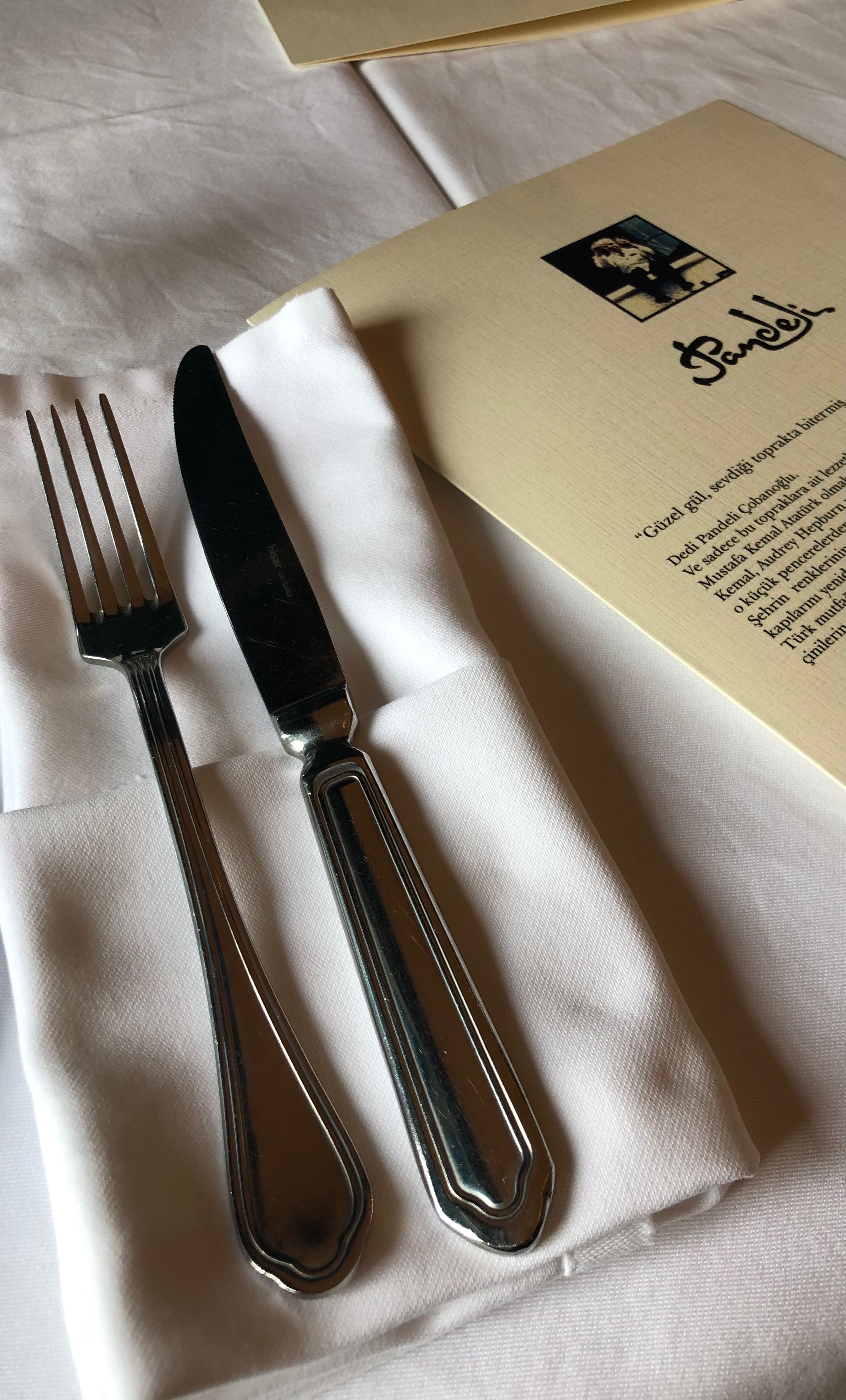 Elegant Table Setting with Menu at Pandel Restaurant · Free Stock Photo