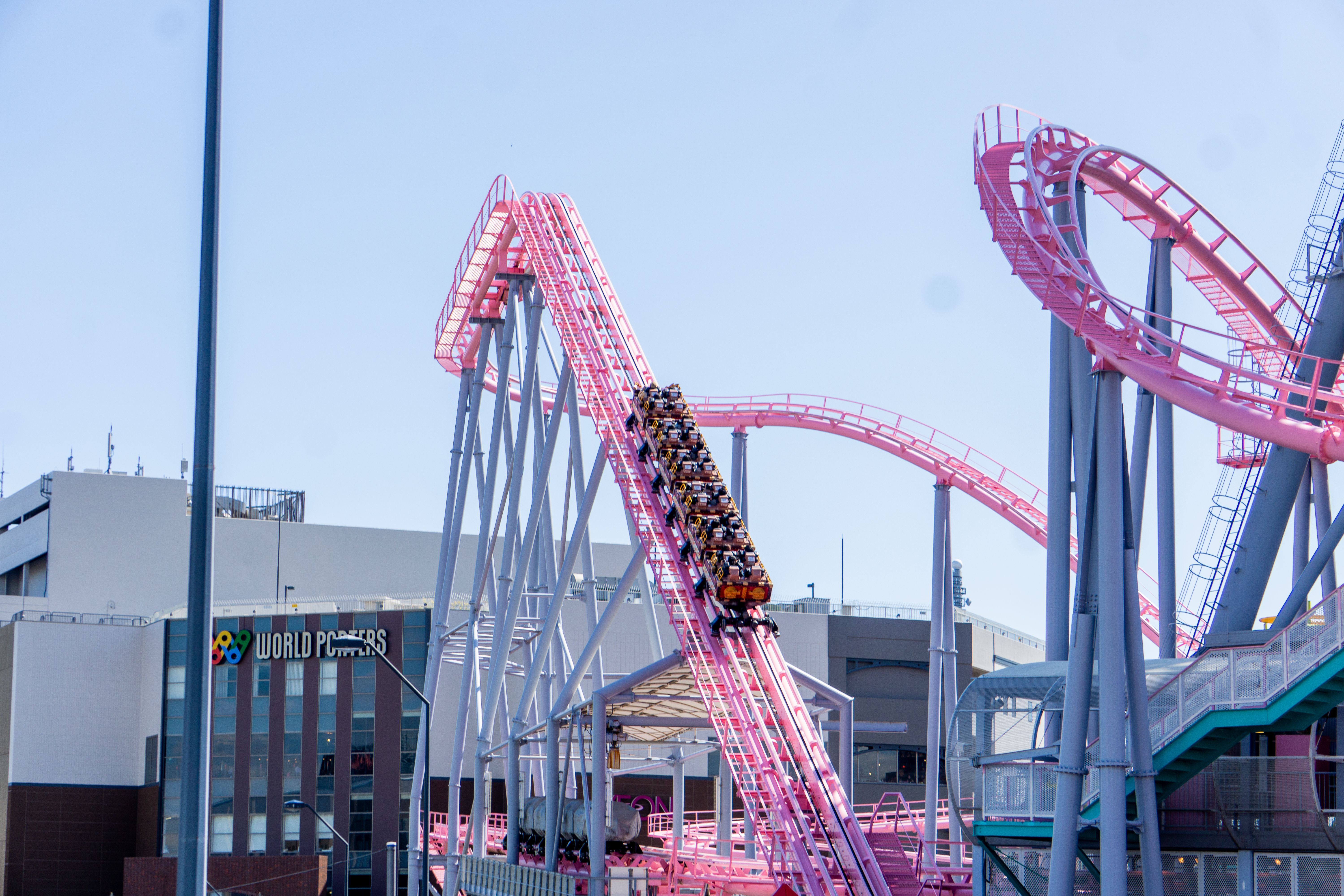 Thrilling Roller Coaster Ride in Yokohama · Free Stock Photo